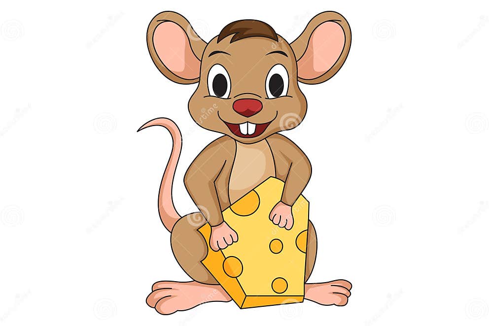 Cute Mouse Character Design Illustration Stock Vector - Illustration of ...