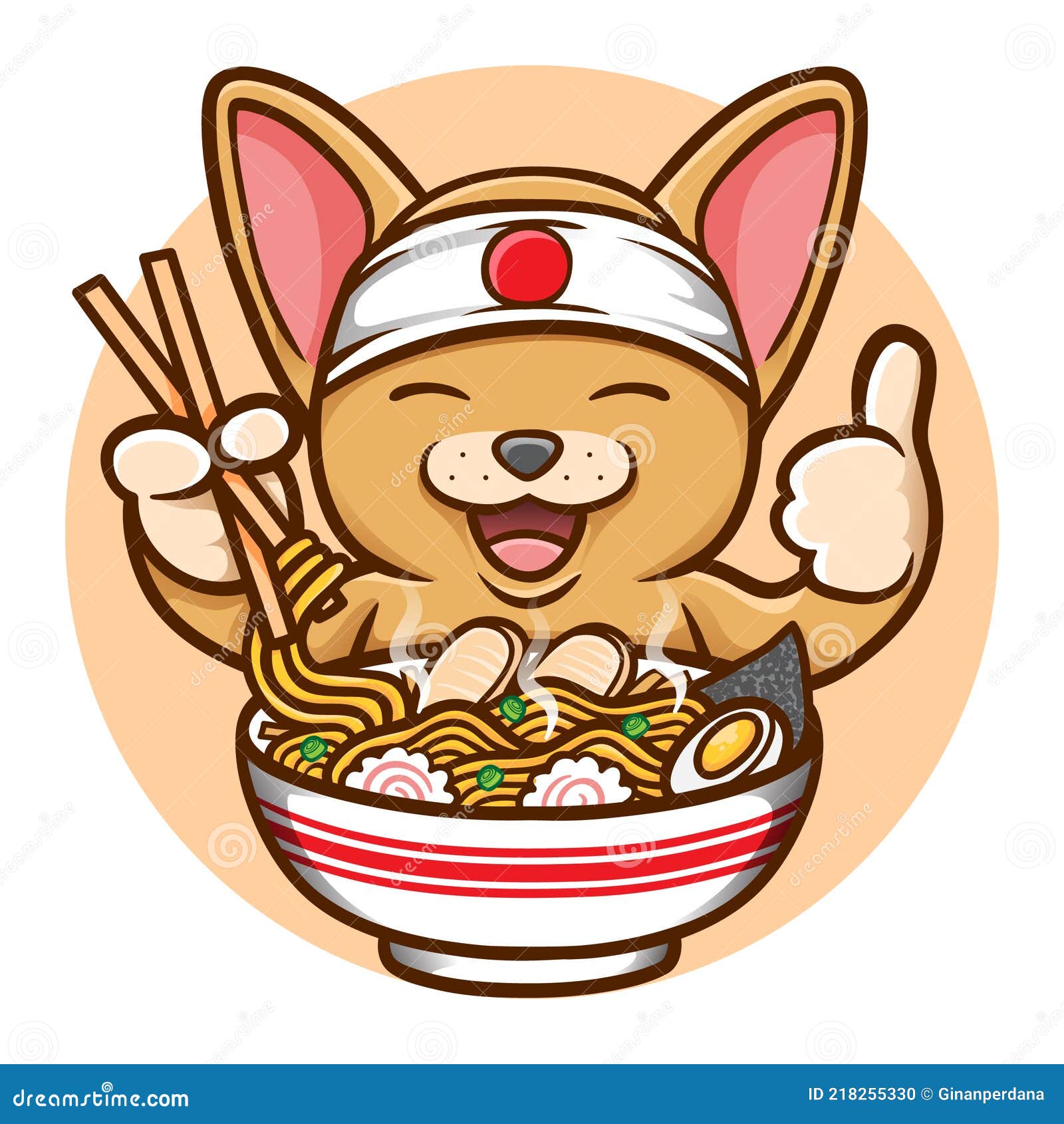 Cute Mouse Eating Yummy Ramen Noodle Illustration Stock Vector ...