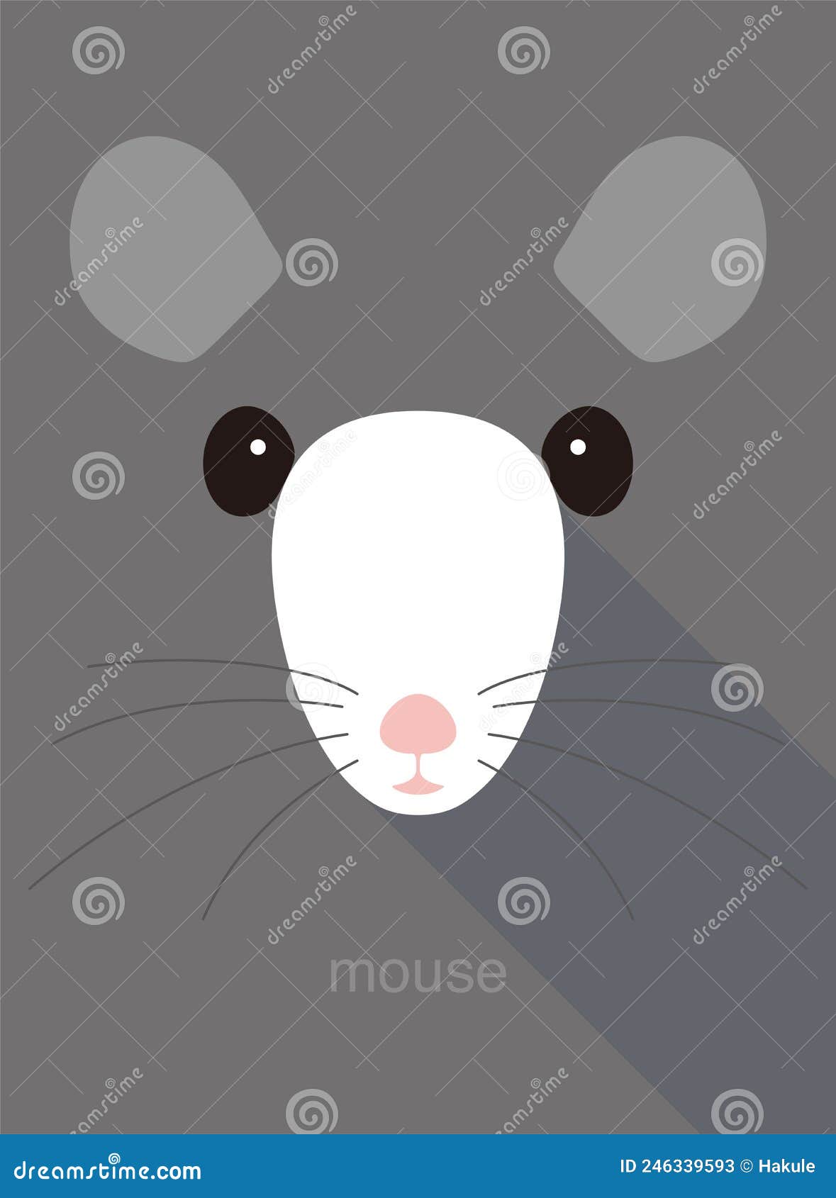 Cute Mouse Face Icon, Vector Illustration Stock Vector - Illustration ...