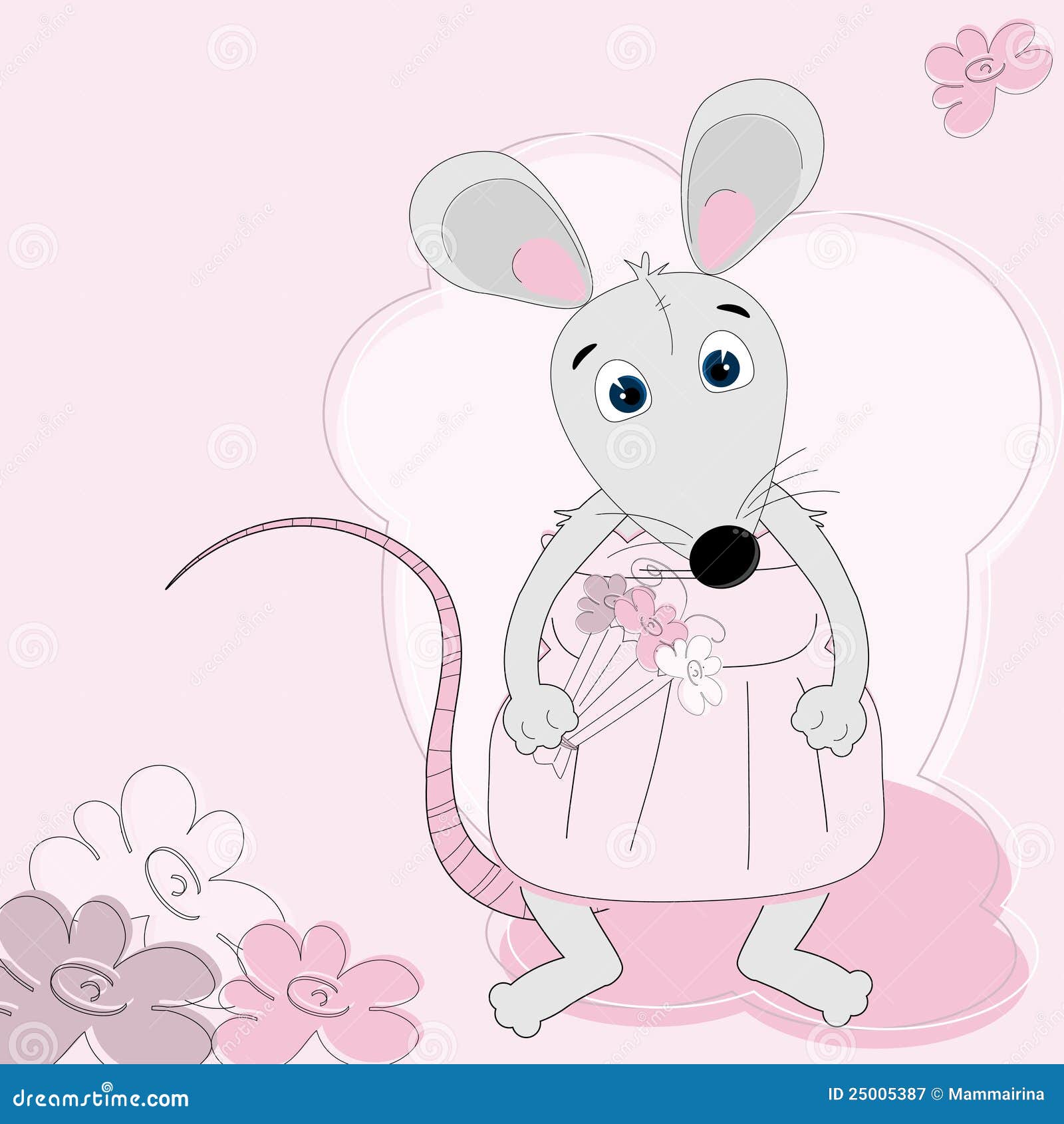 Cartoon Girl Mouse