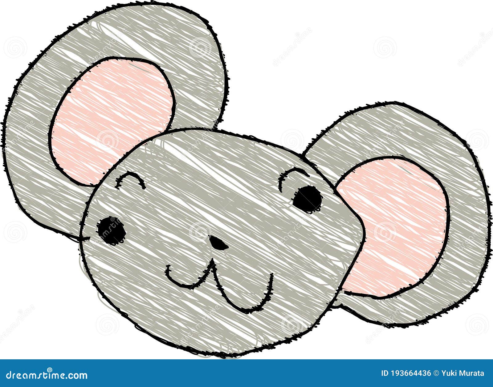 Cute Mouse Like a Childs Graffiti Stock Vector - Illustration of design ...