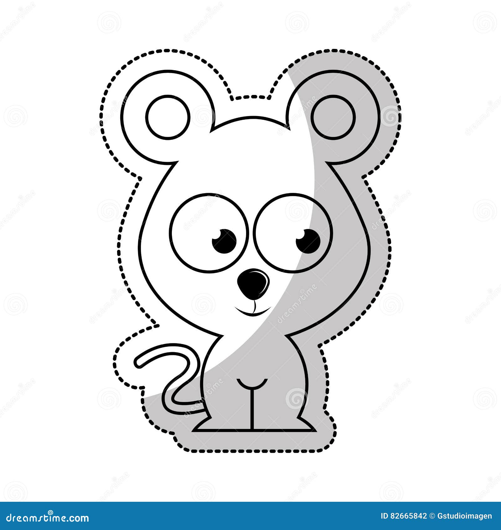 Cute Mouse Tender Character Stock Illustration - Illustration of baby ...