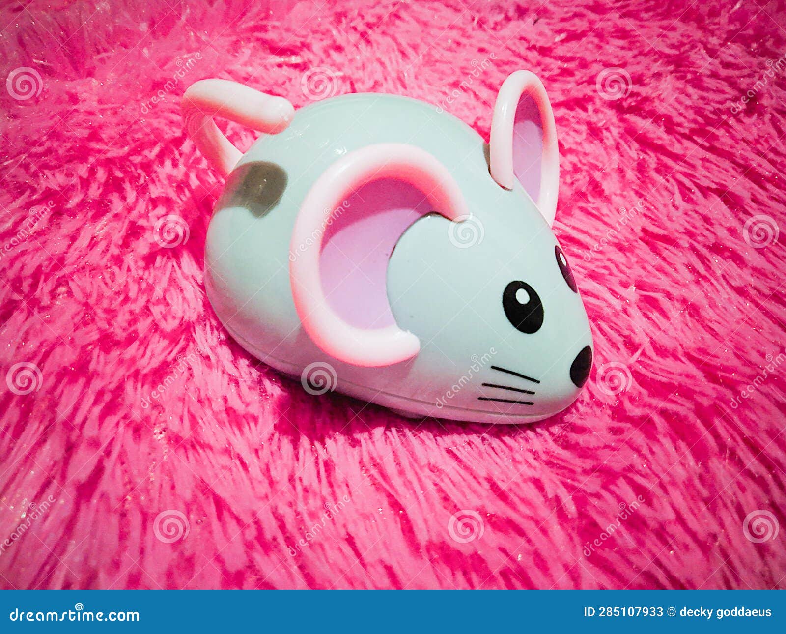 Cute Mouse Toy on Pink Carpet Stock Image - Image of pink, mouse: 285107933