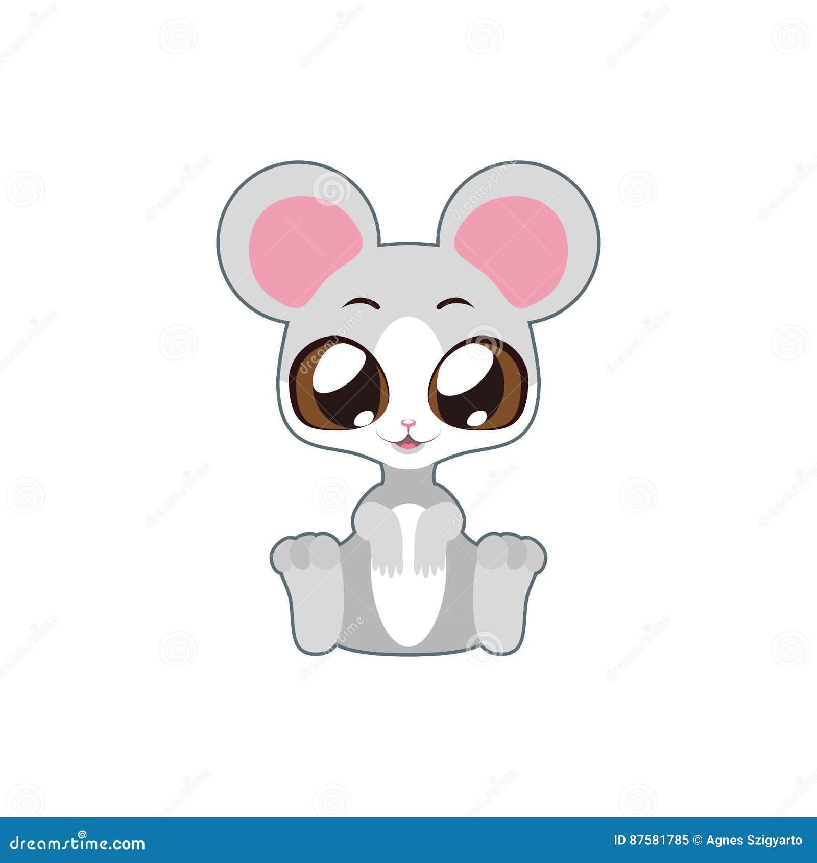 Cute Mouse Vector Illustration Art Stock Vector - Illustration of ...
