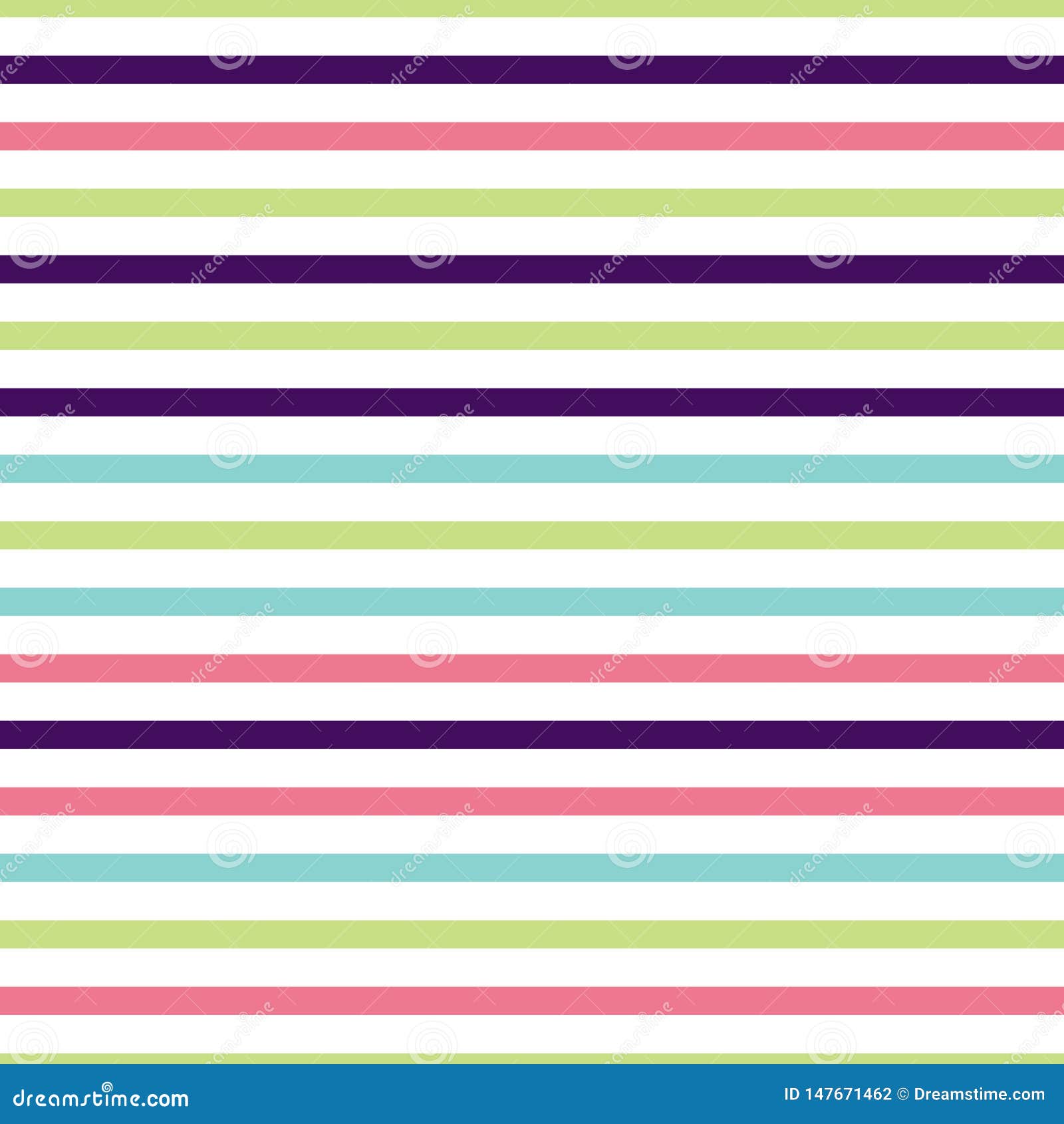 Cute Multi Colored Horizontal Striped Pattern Background Stock Vector ...