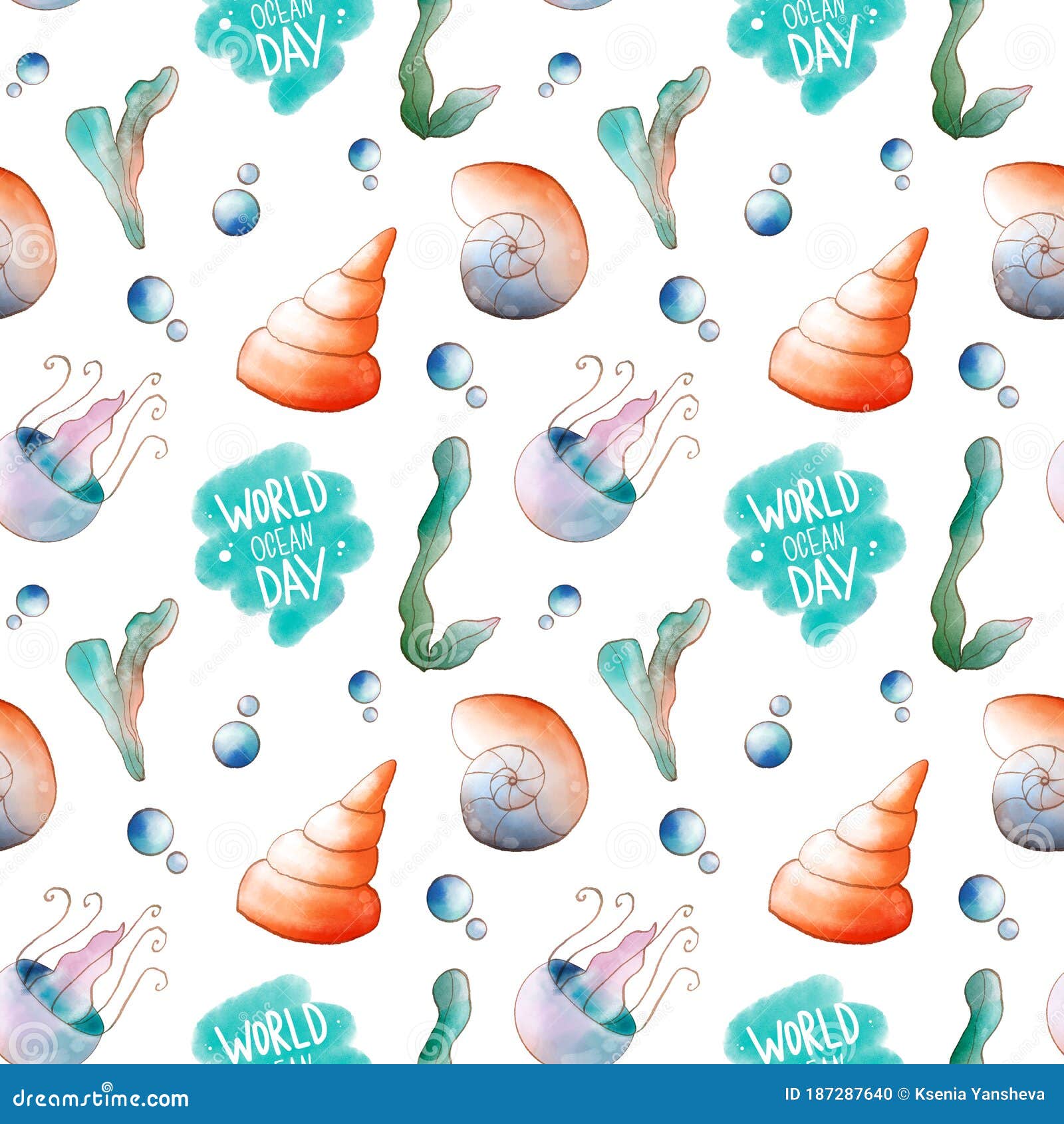 Digital Seashells Clipart