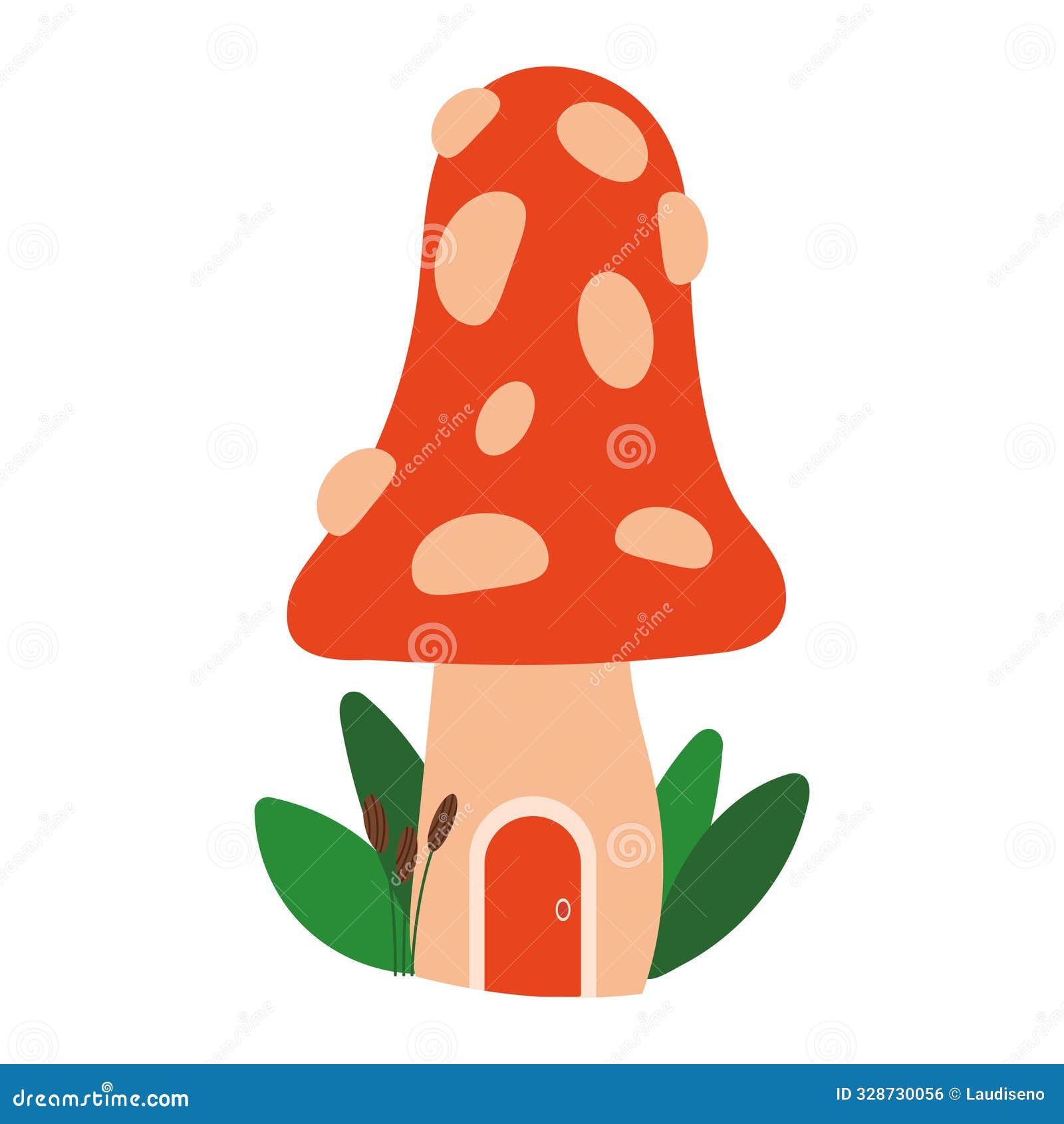 Cute Mushroom Fungi Fungus Food Illustration Vector Cartoon Sticker ...