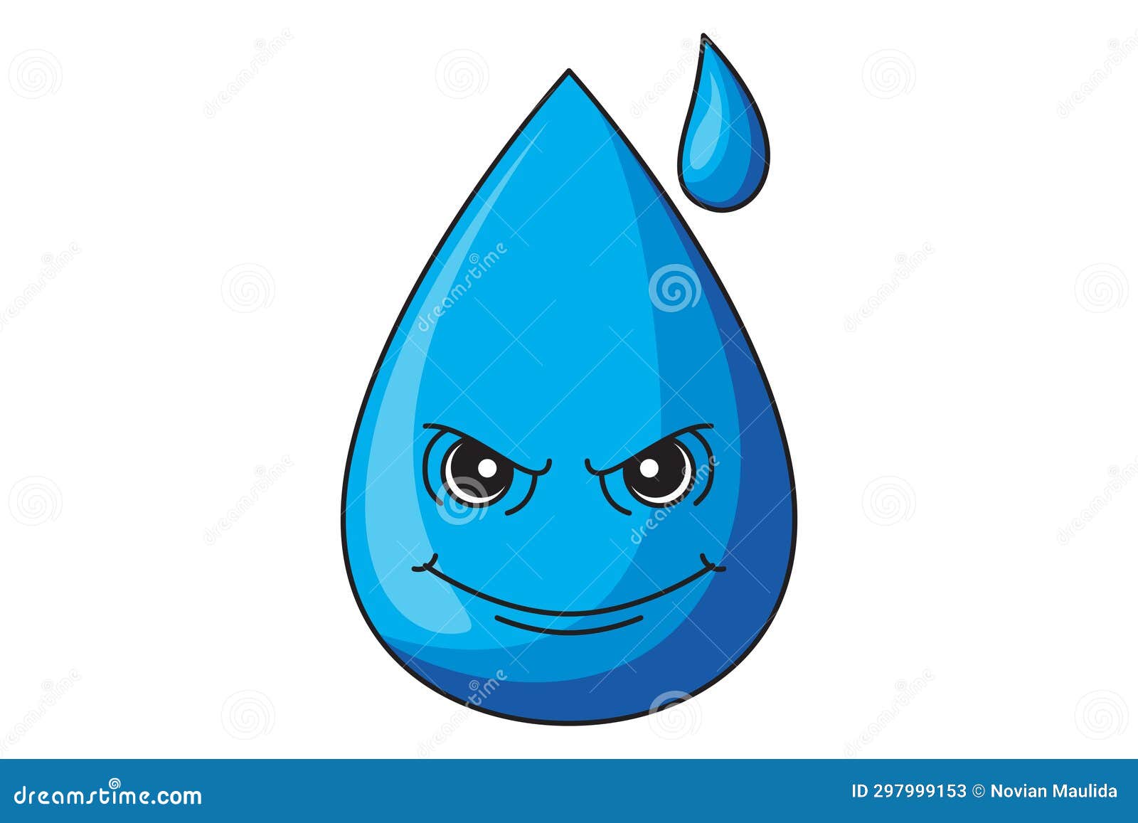 Cute Water Nature Element Character Illustration Stock Illustration ...