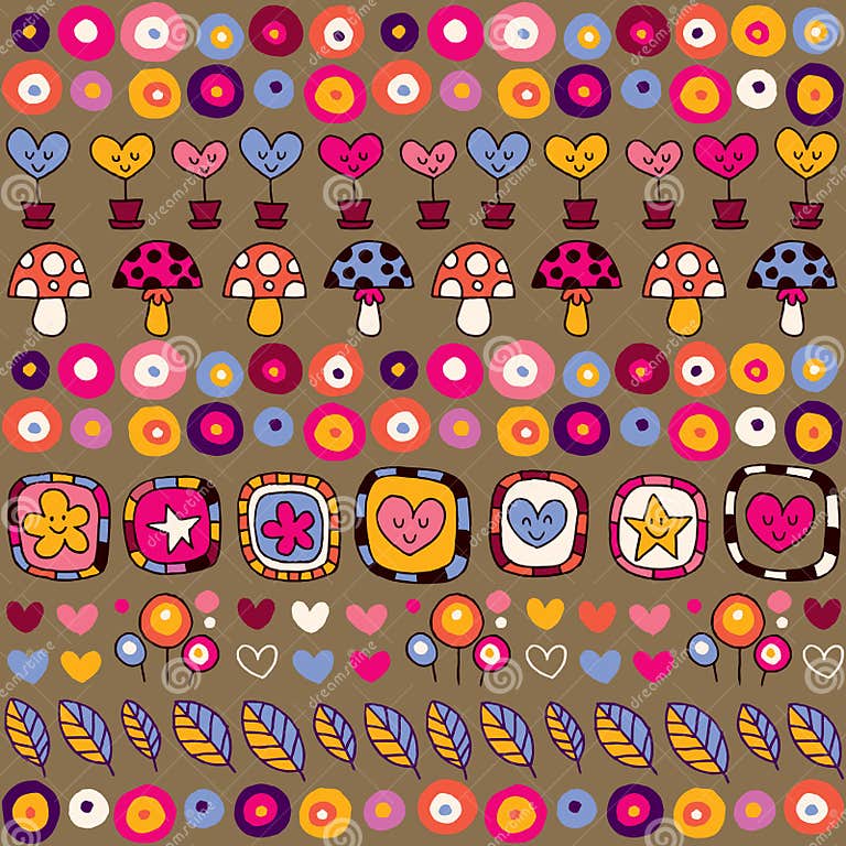 Cute nature pattern stock vector. Illustration of design - 26938618