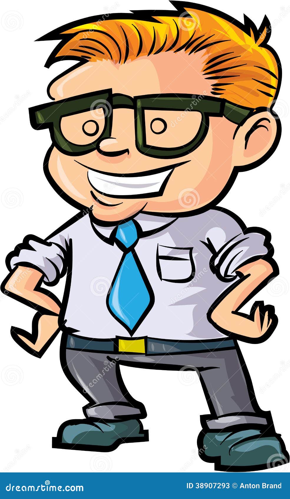 Cute Nerd Girl Walking And Reading Book. Pupil With Interested Face ...