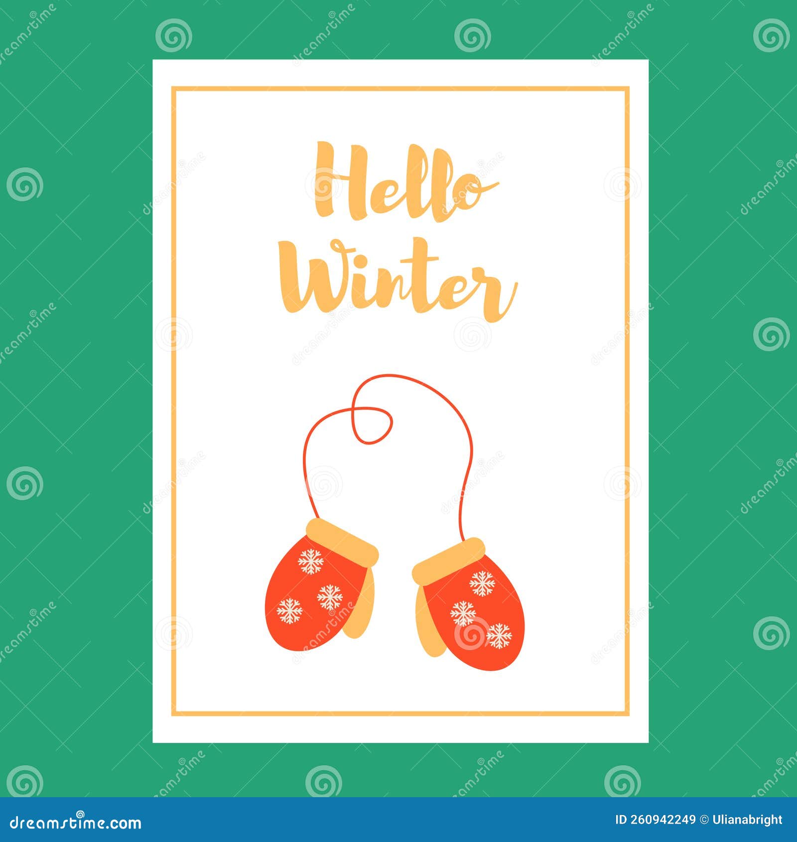 Cute New Years Card. Vector Illustration. Stock Vector - Illustration ...