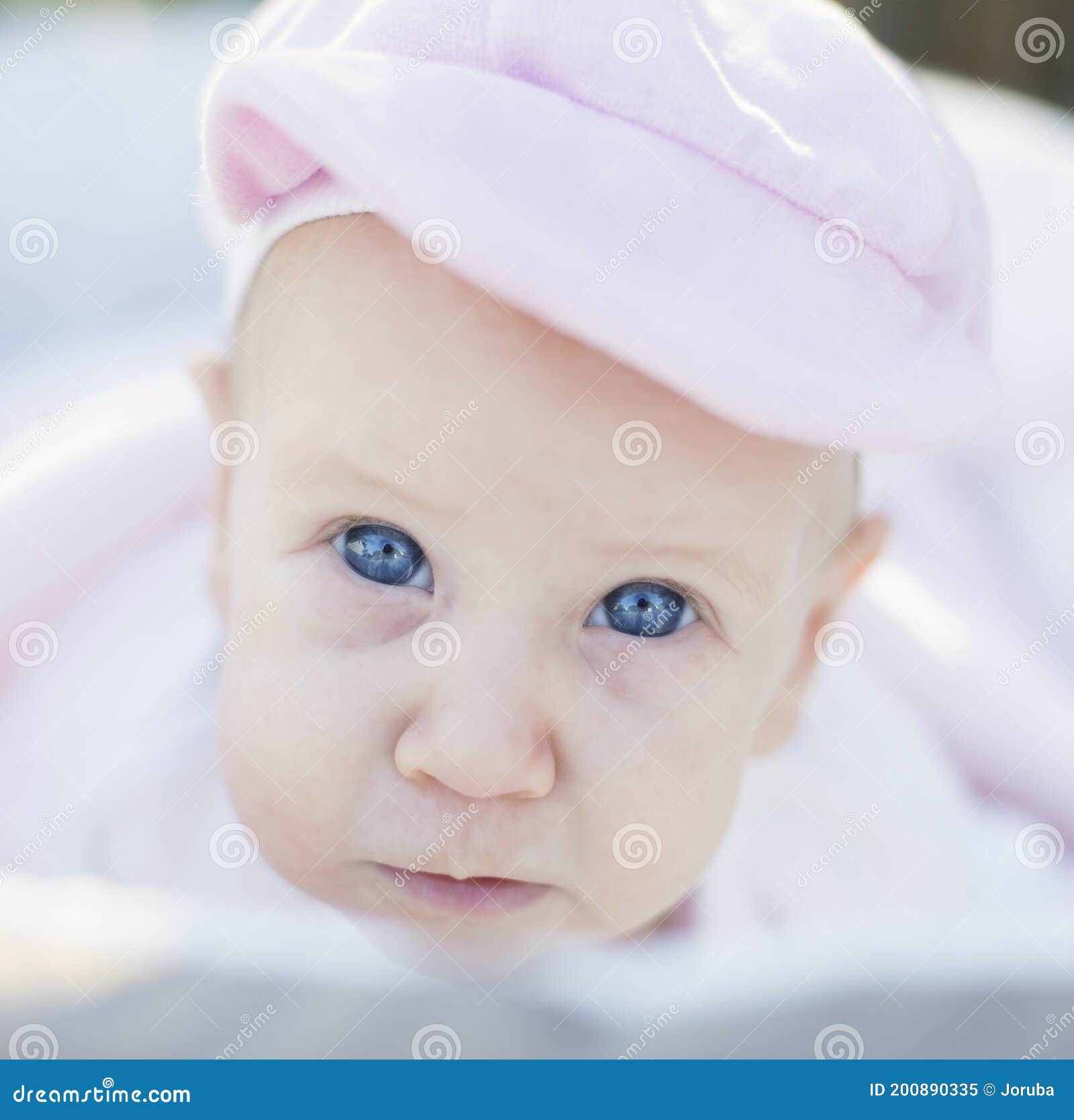 Cute Newborn Baby Lay in Pram Stock Image - Image of childhood, care ...
