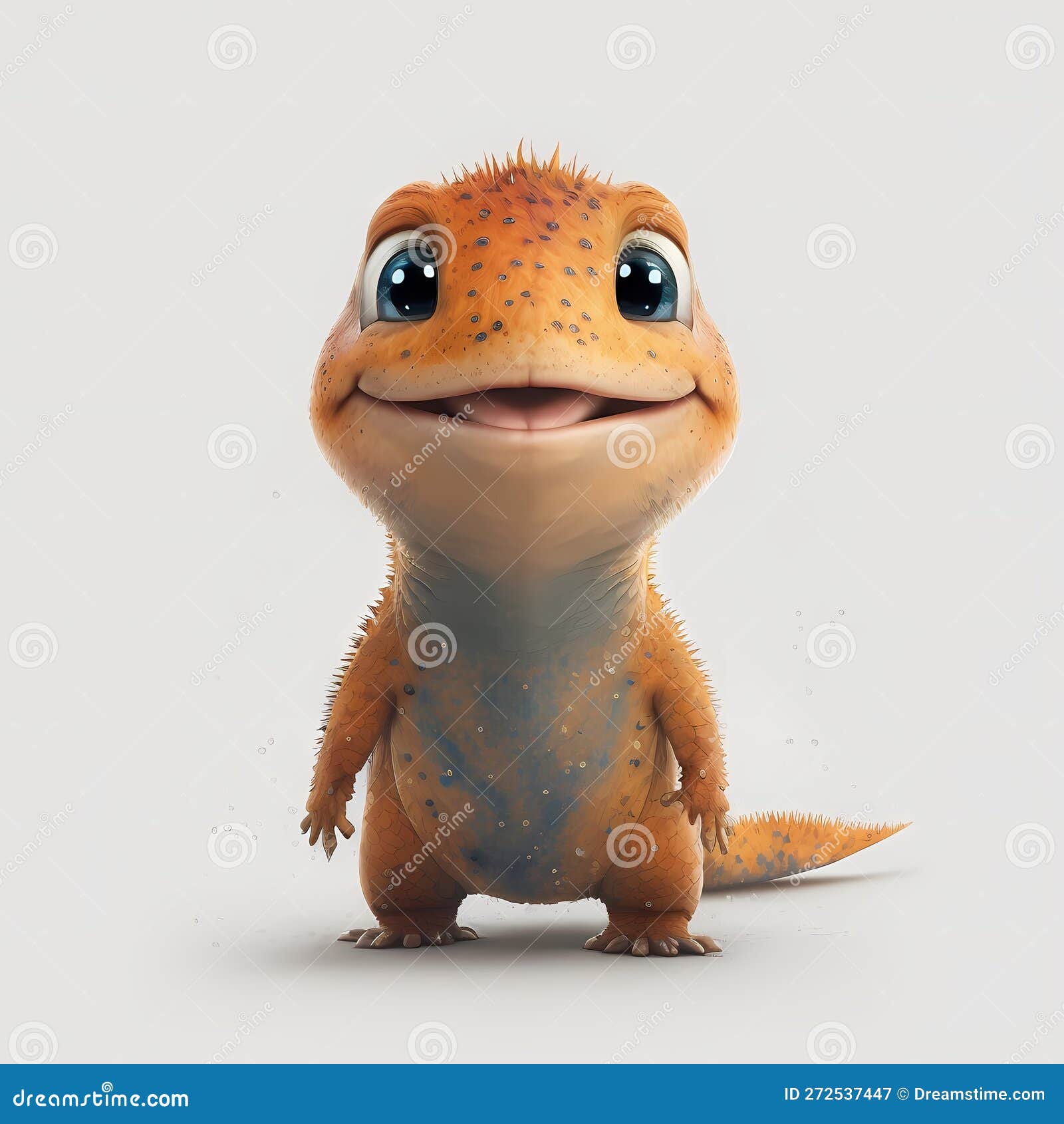 Cute Newt Peeking Through A Hole Royalty-Free Stock Image ...