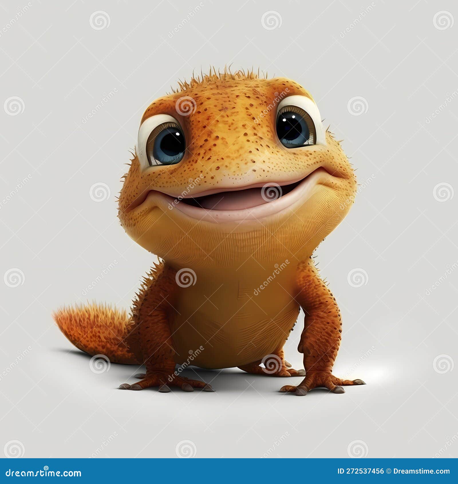 Cute Newt Peeking Through A Hole Royalty-Free Stock Image ...