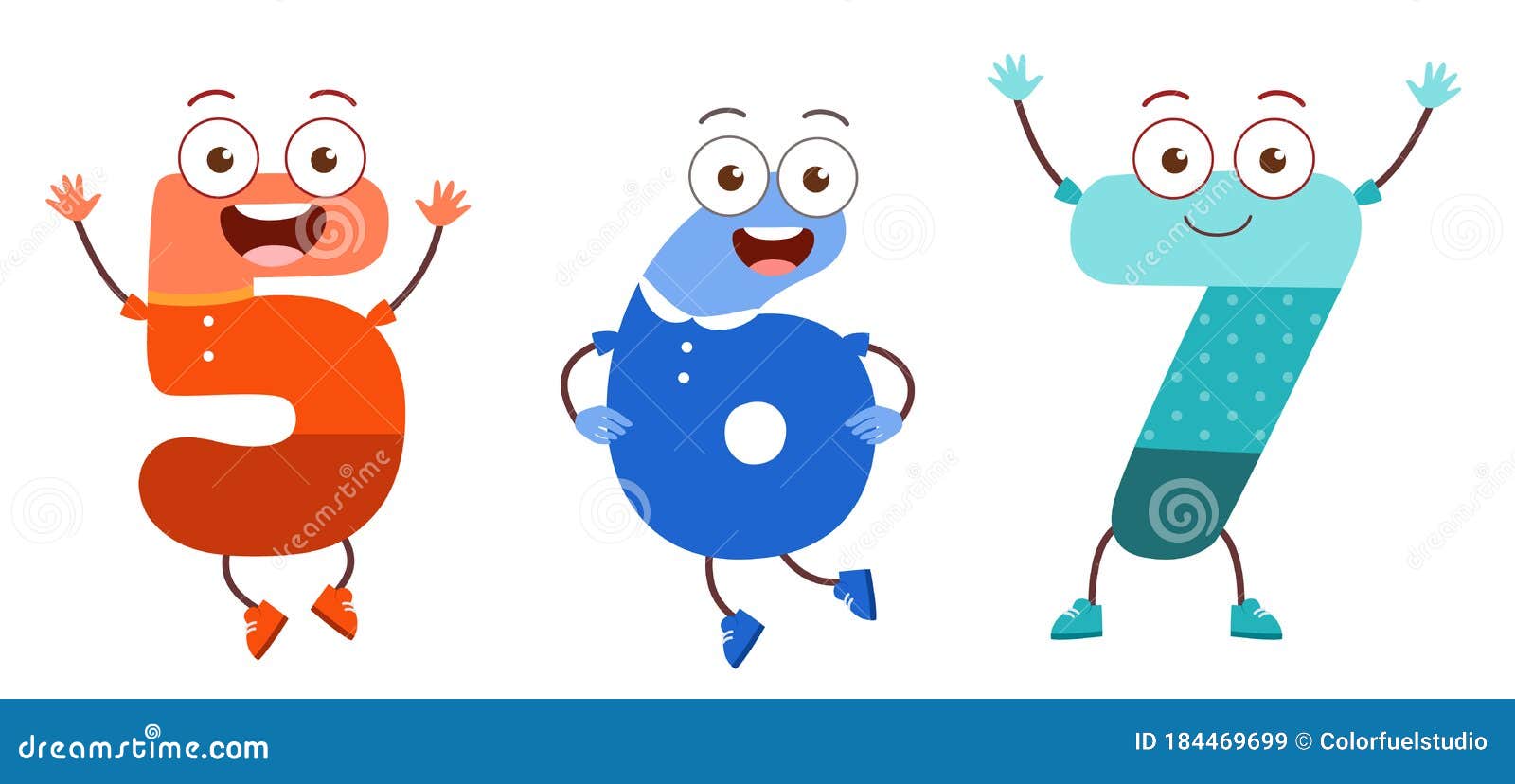 Cute Number Character Mascot for Kid Study Stock Vector - Illustration ... Cute Number Character Mascot for Kid Study Stock Vector - Illustration ...