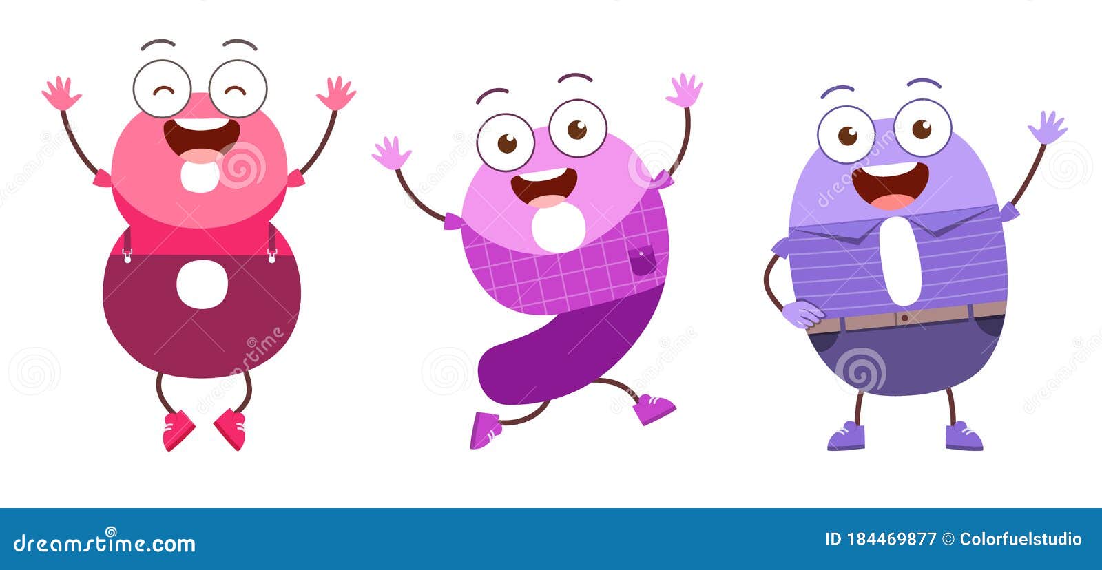 Cute Number Character Mascot for Kid Study Stock Vector - Illustration ... Cute Number Character Mascot for Kid Study Stock Vector - Illustration ...
