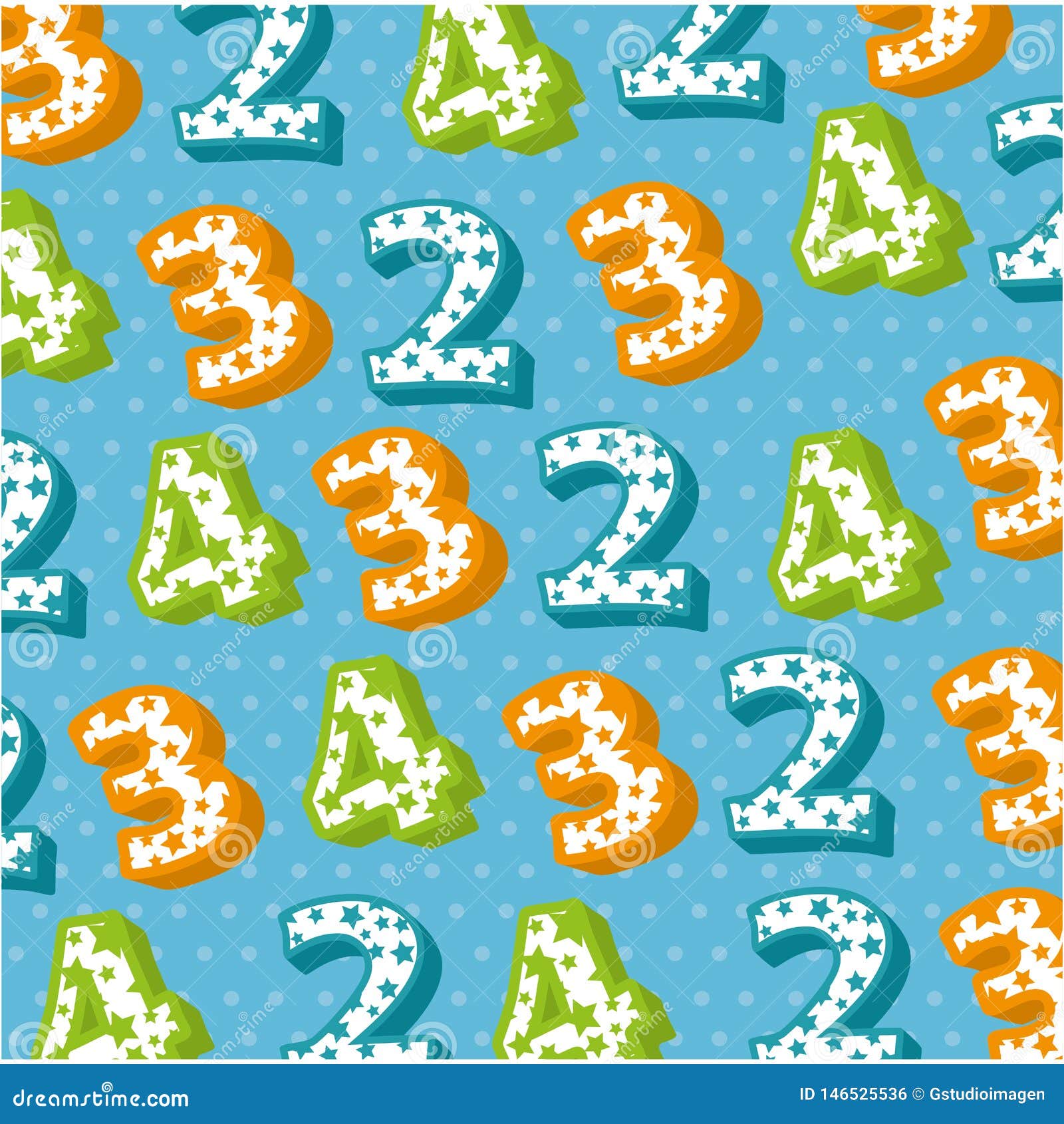 Cute Numbers With Baby Giraffe Cartoon Illustrations Set ...
