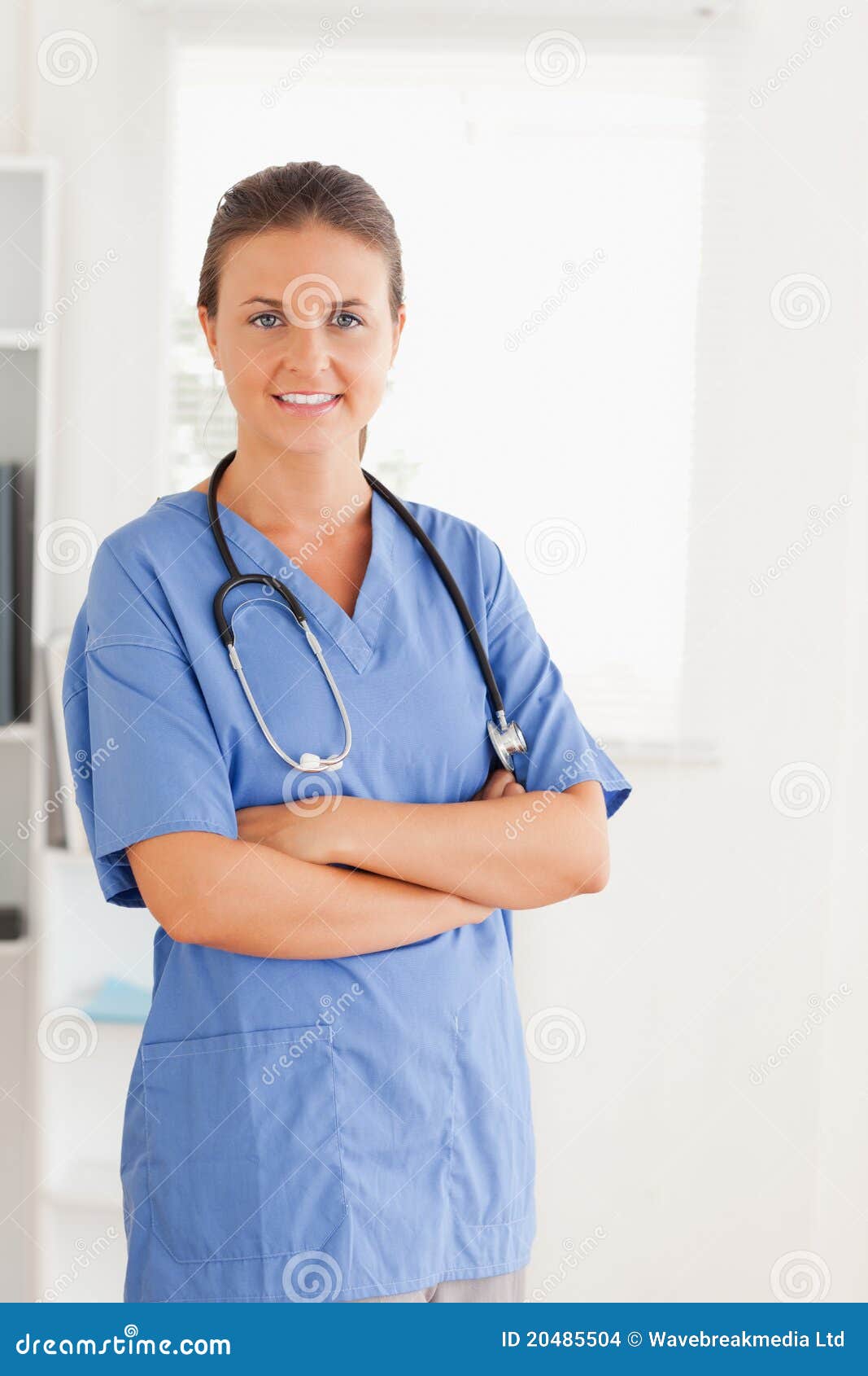 Cute nurse posing stock photo. Image of laboratory, happiness - 20485504