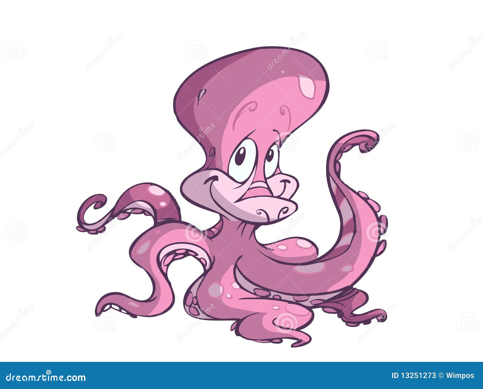 Octopus Alien Spaceship Fantasy Creature Floating In Surreal Space ...