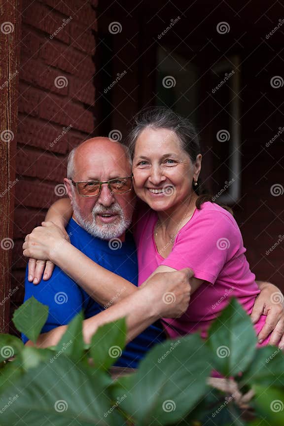 Cute Older Men And Women On Porch Stock Image Image Of Glasses