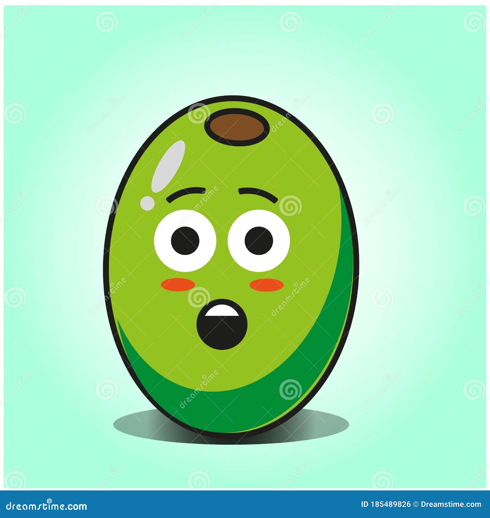 Cute Olive Cartoon Mascot Character Vector Design Stock Vector ...