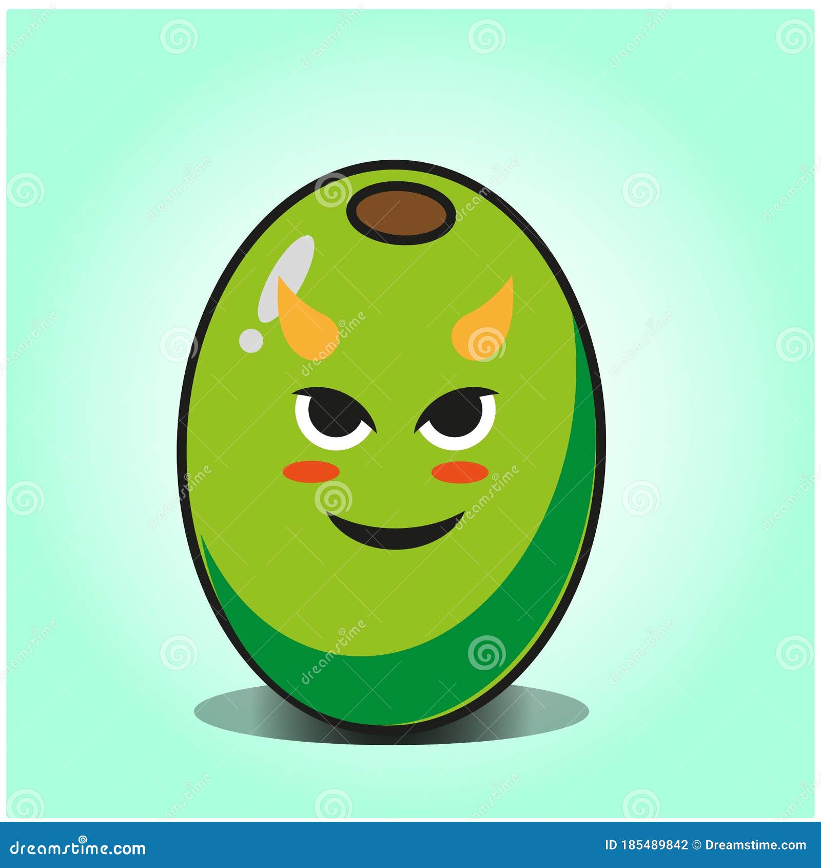 Cute Olive Cartoon Mascot Character Vector Design Stock Vector ...