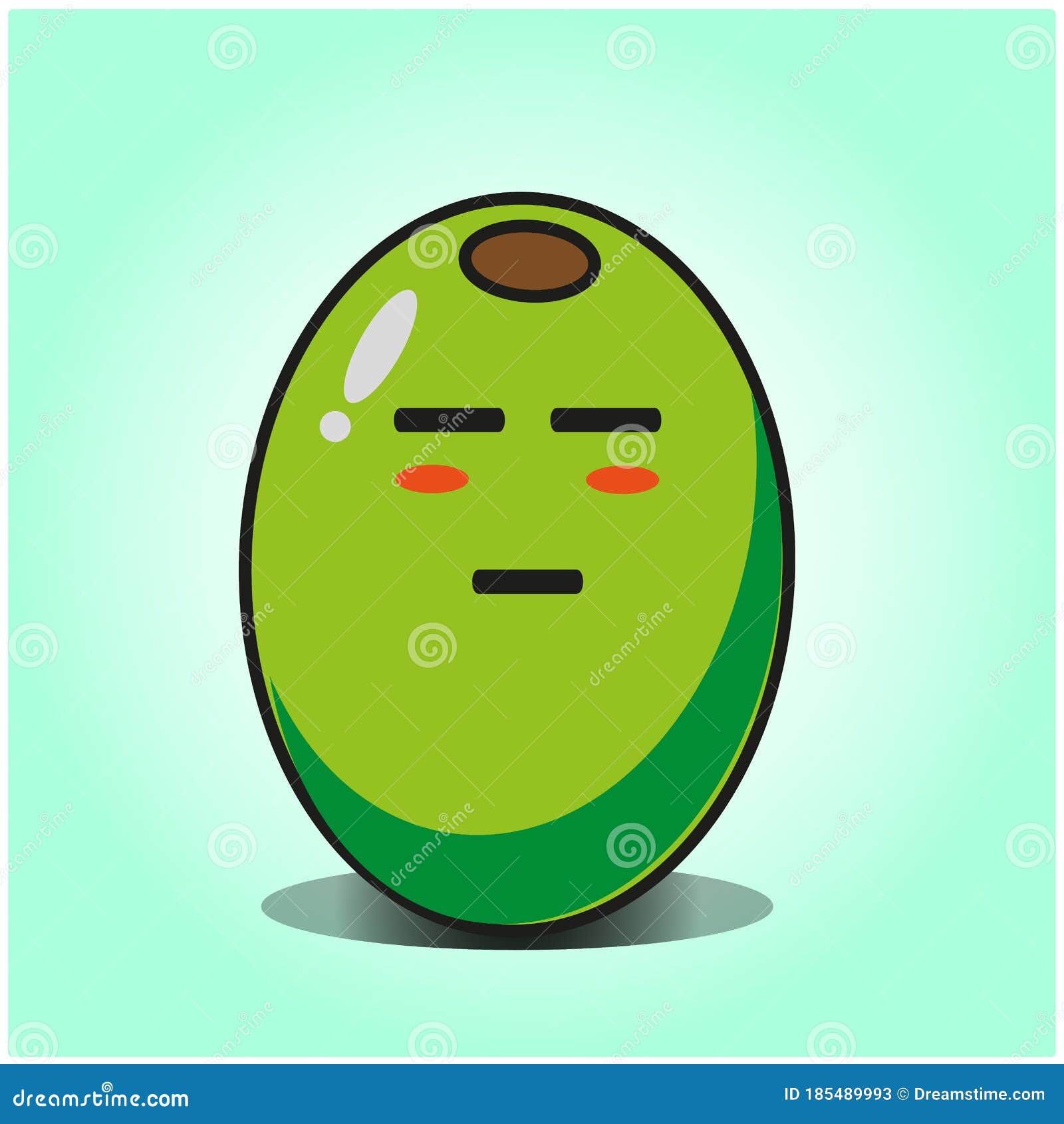 Cute Olive Cartoon Mascot Character Vector Design Stock Vector ...