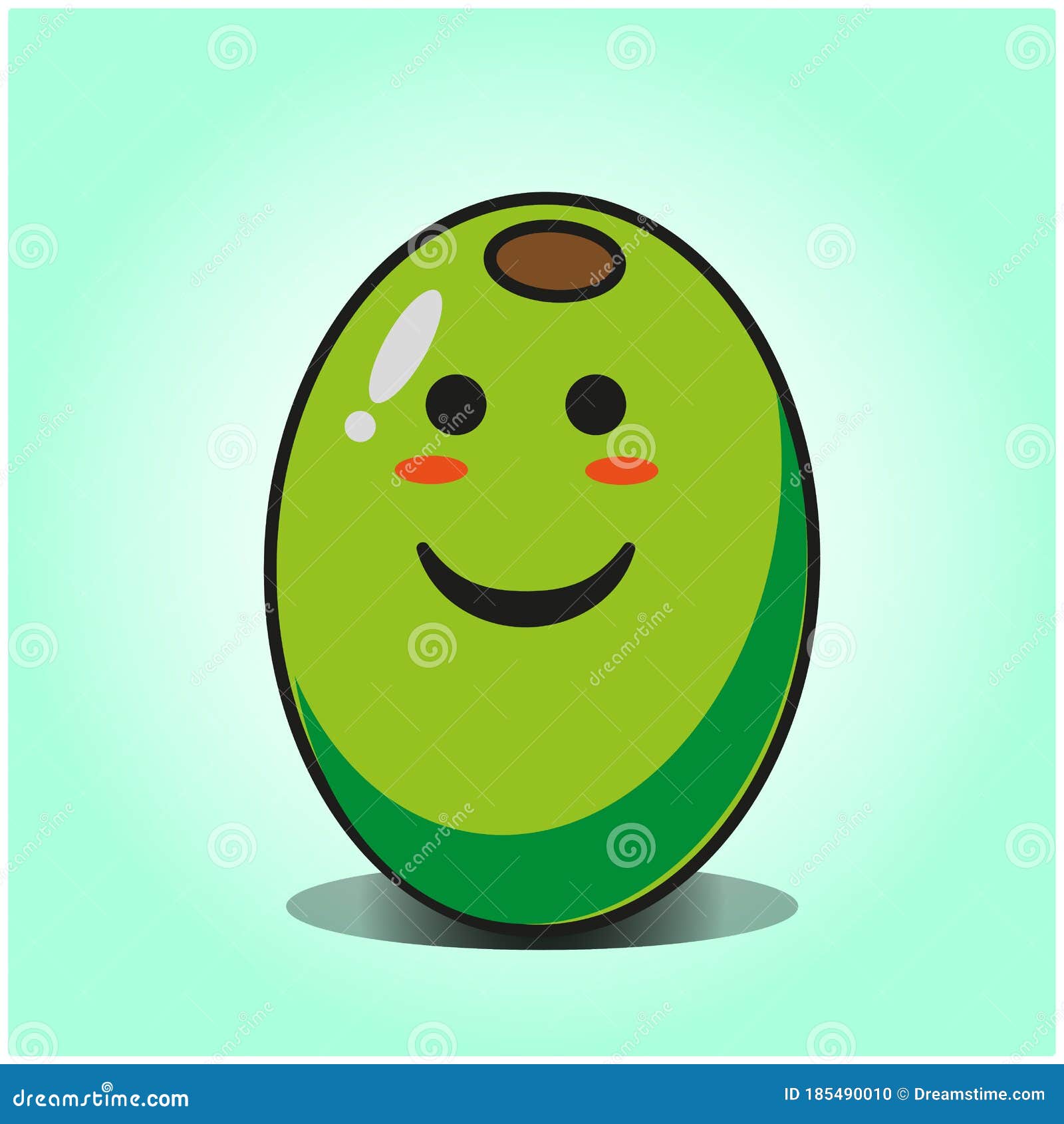 Cute Olive Cartoon Mascot Character Vector Design Stock Vector ...