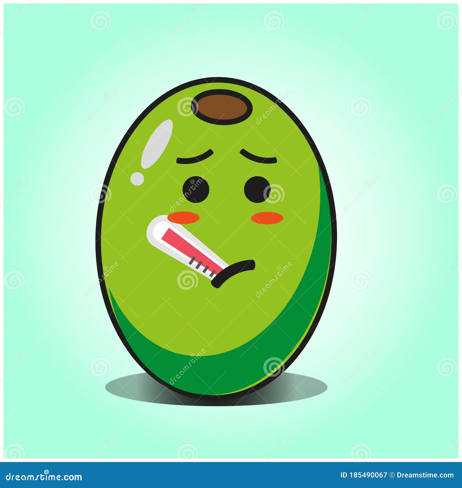 Cute Olive Cartoon Mascot Character Vector Design Stock Vector ...