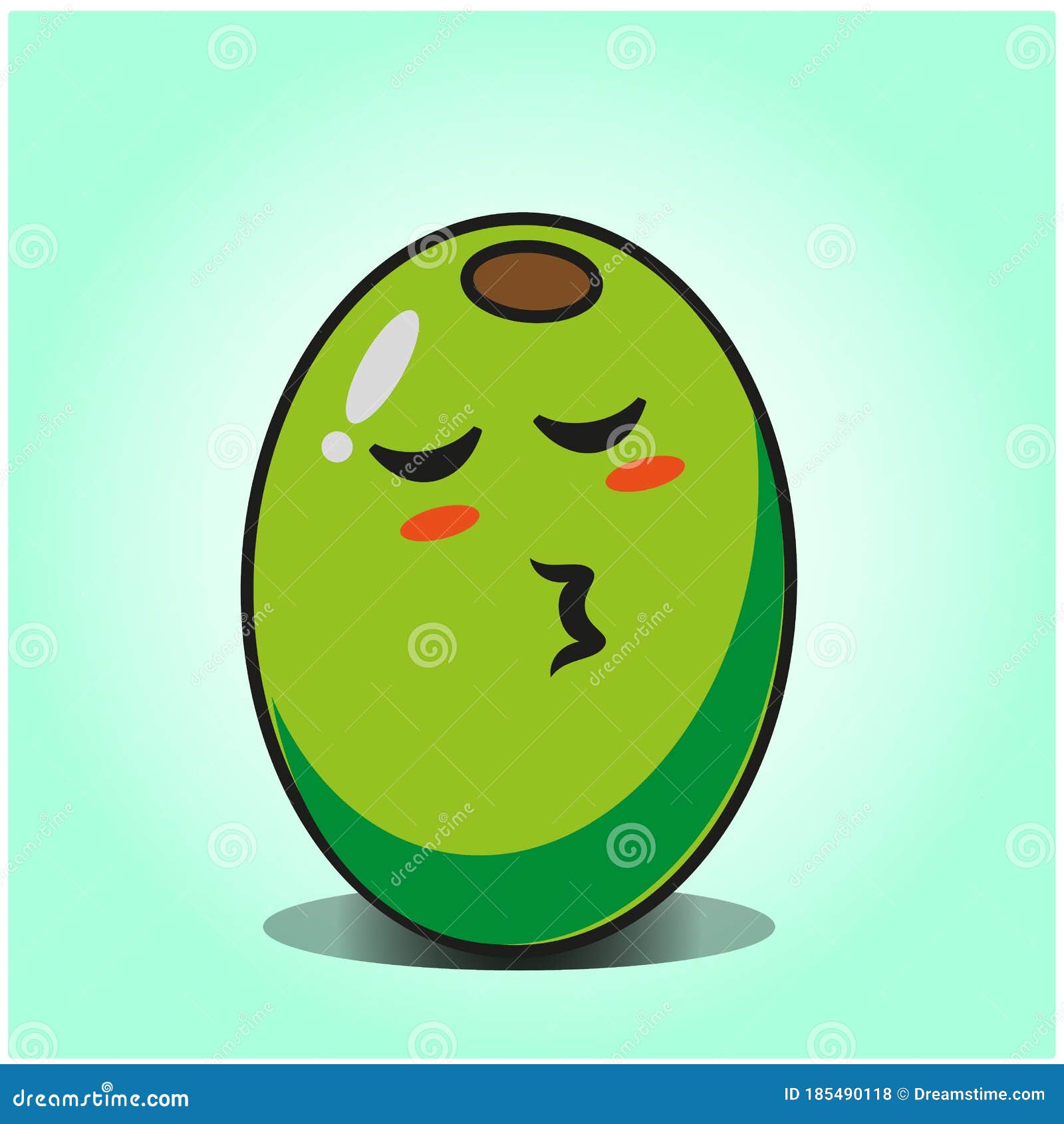 Cute Olive Cartoon Mascot Character Vector Design Stock Vector ...