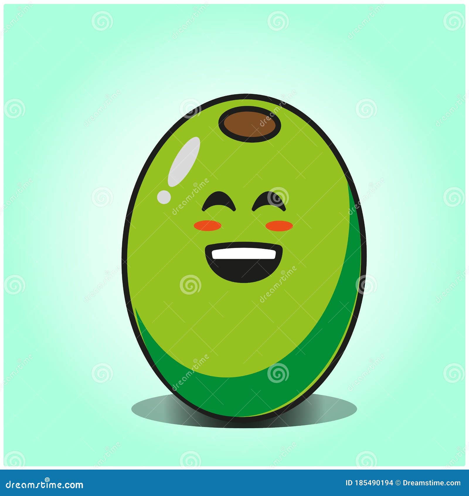 Cute Olive Cartoon Mascot Character Vector Design Stock Vector ...