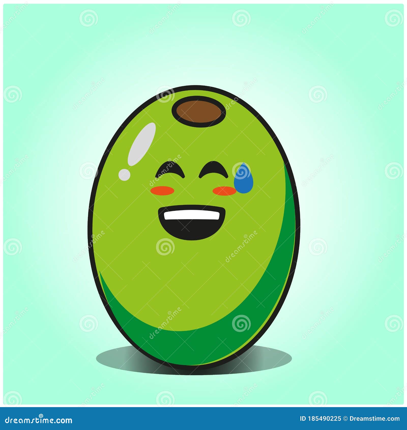 Cute Olive Cartoon Mascot Character Vector Design Stock Vector ...