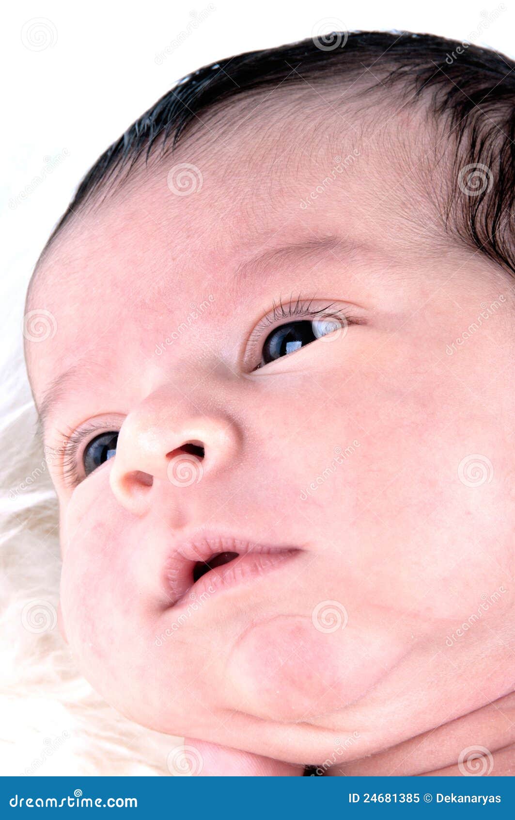 Cute one week old baby boy stock image. Image of awake - 24681385
