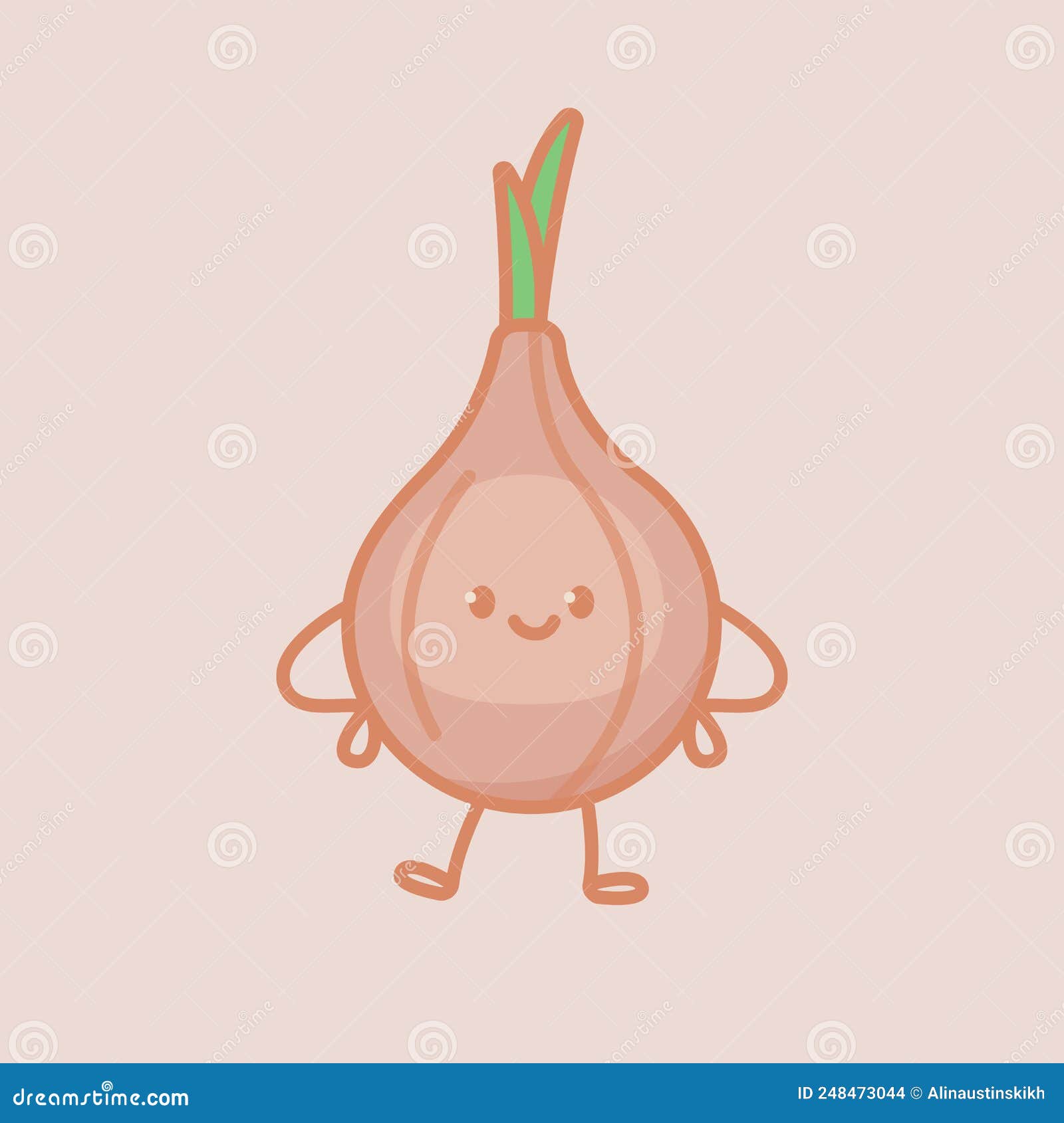 Cute Onion Character. Cartoon Vector Isolated Illustration Stock Vector ...