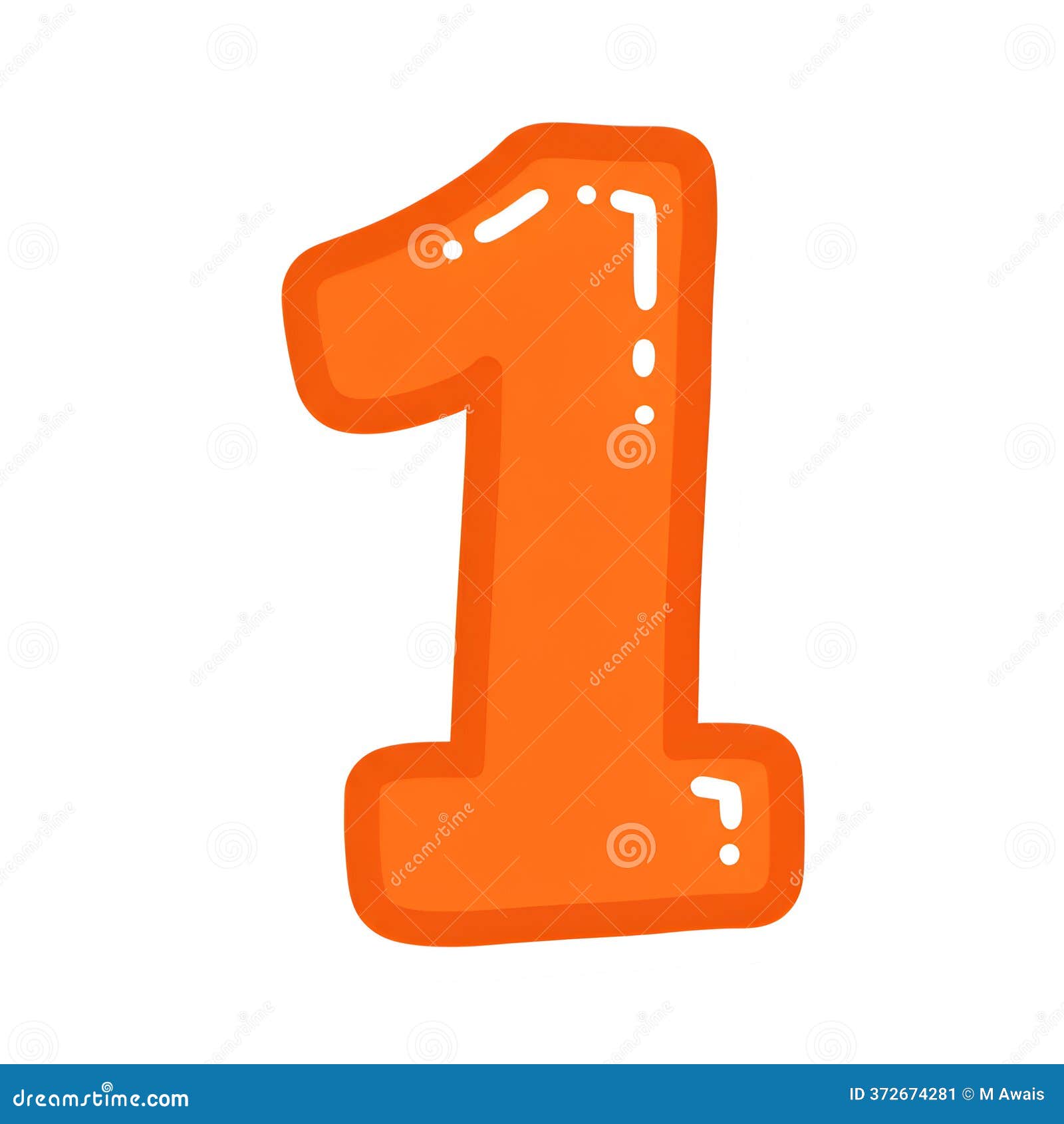 3d Orange Number 2 Isolated On White Background 3d Rendering Royalty ...