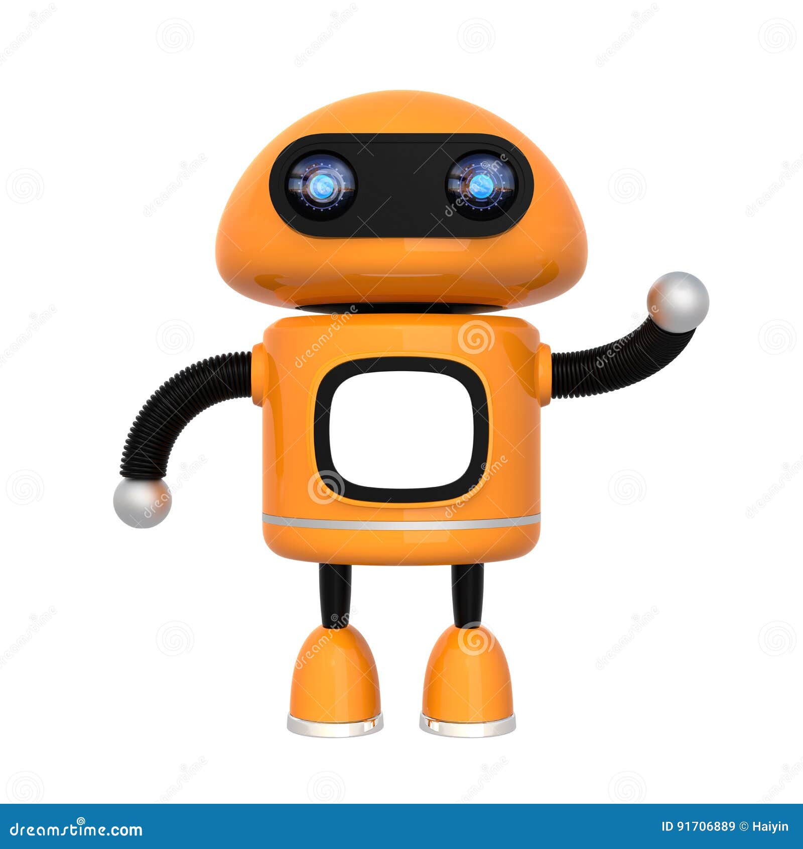 Orange And White Robot