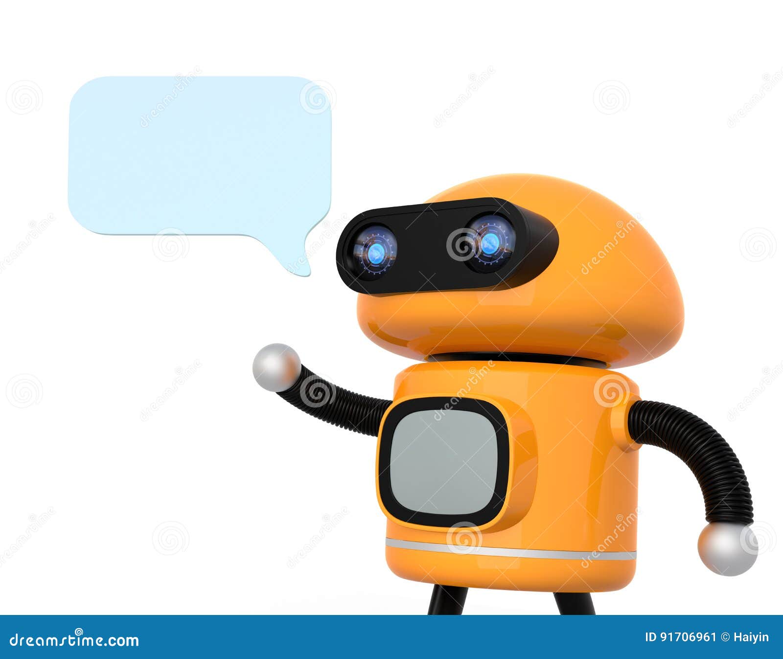 Cute orange robot stock illustration. Illustration of mascot - 91706961