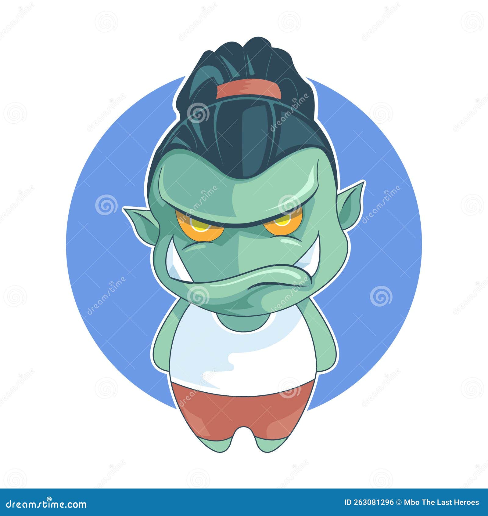 Cartoon Orc Design Vector Illustration | CartoonDealer.com #263081296