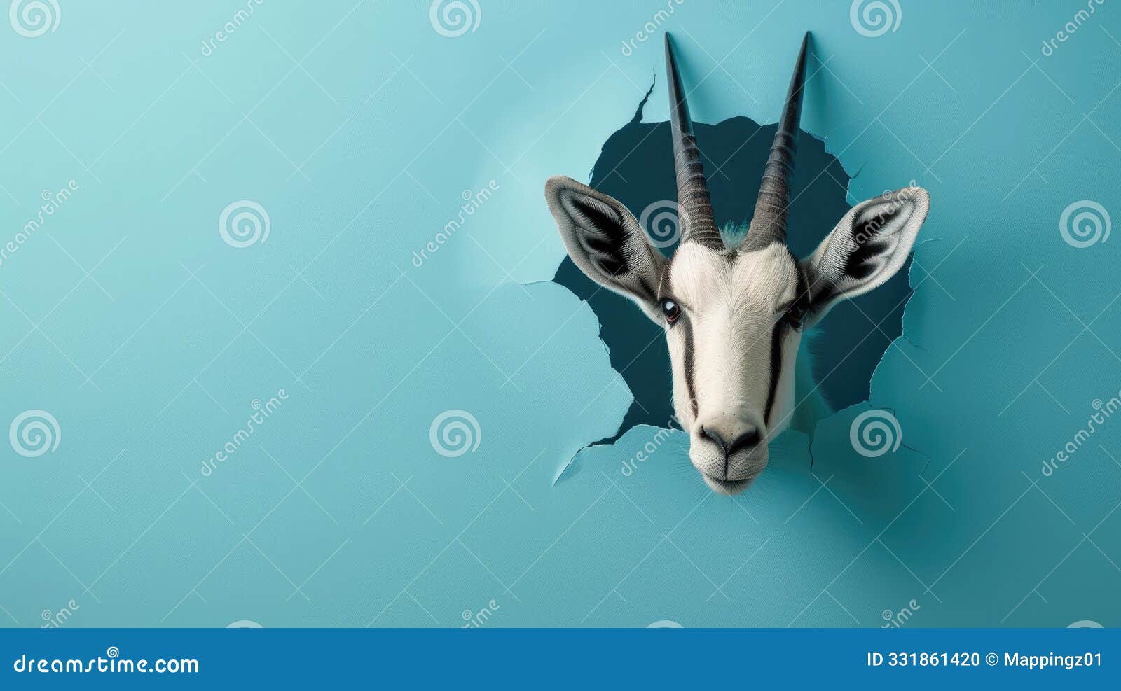 Cute Oryx Cartoon Vector Illustration | CartoonDealer.com #99344624