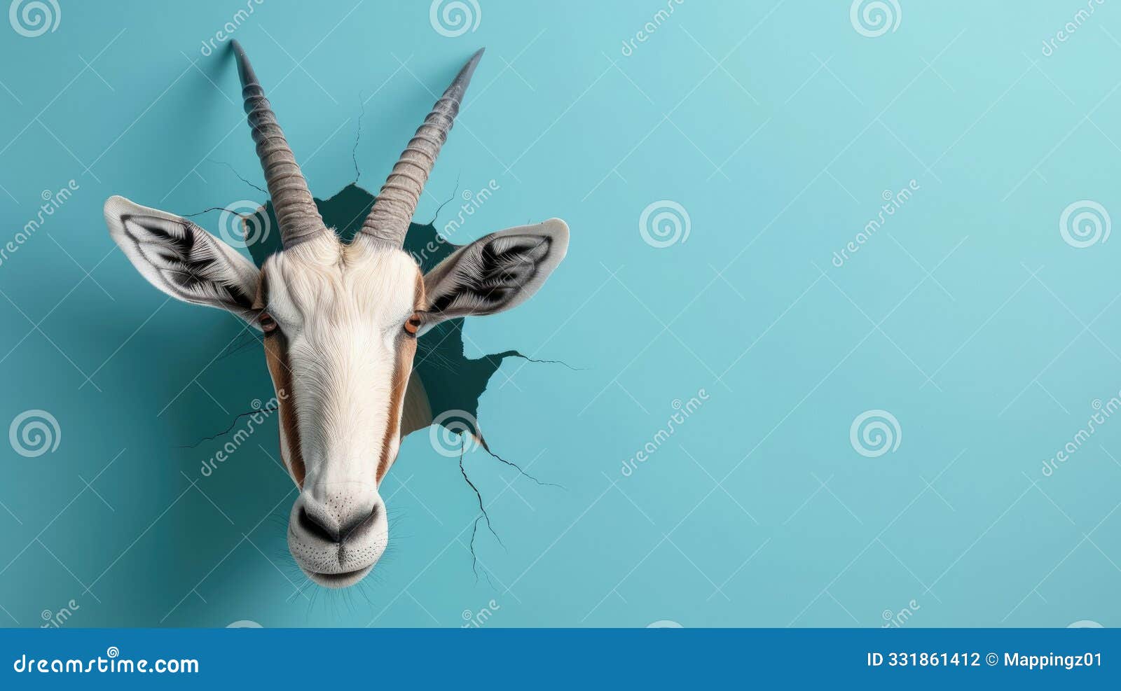 Cute Oryx Cartoon Vector Illustration | CartoonDealer.com #99344624