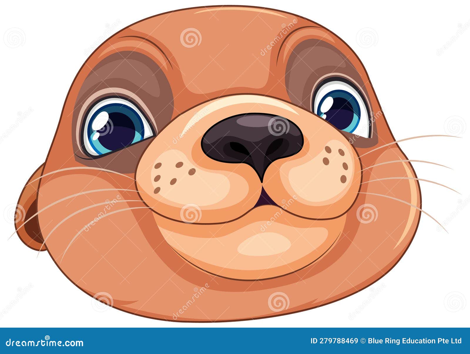 Cute Otter Cartoon Character Stock Vector - Illustration of adorable ...