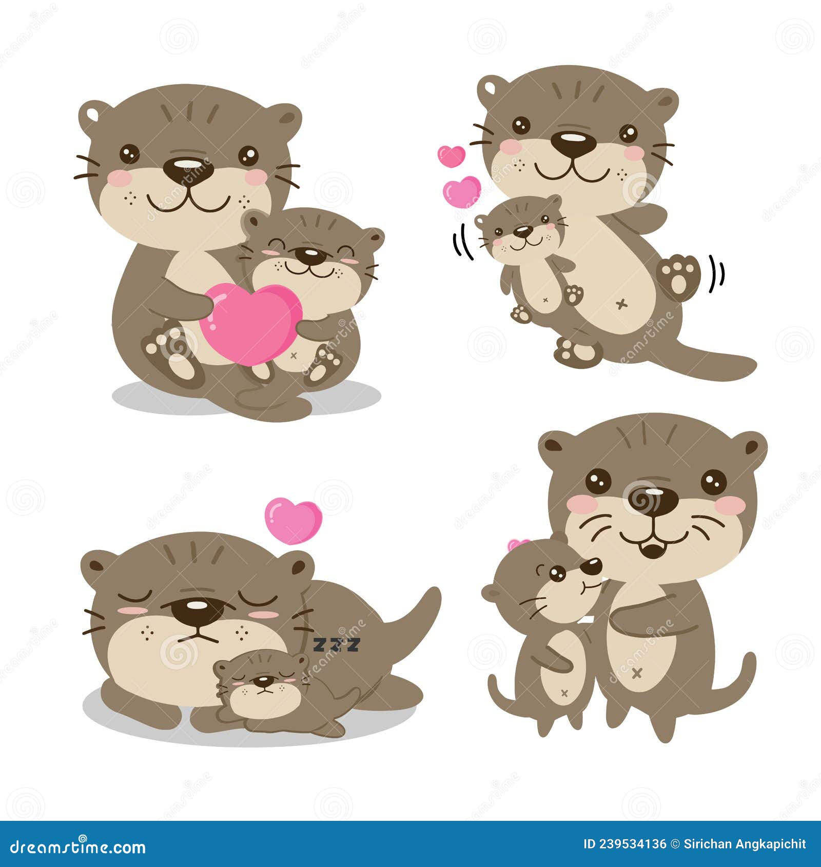 Cute Otters Coloring Page Royalty-Free Stock Photography ... Cute Otters Coloring Page Royalty-Free Stock Photography ...