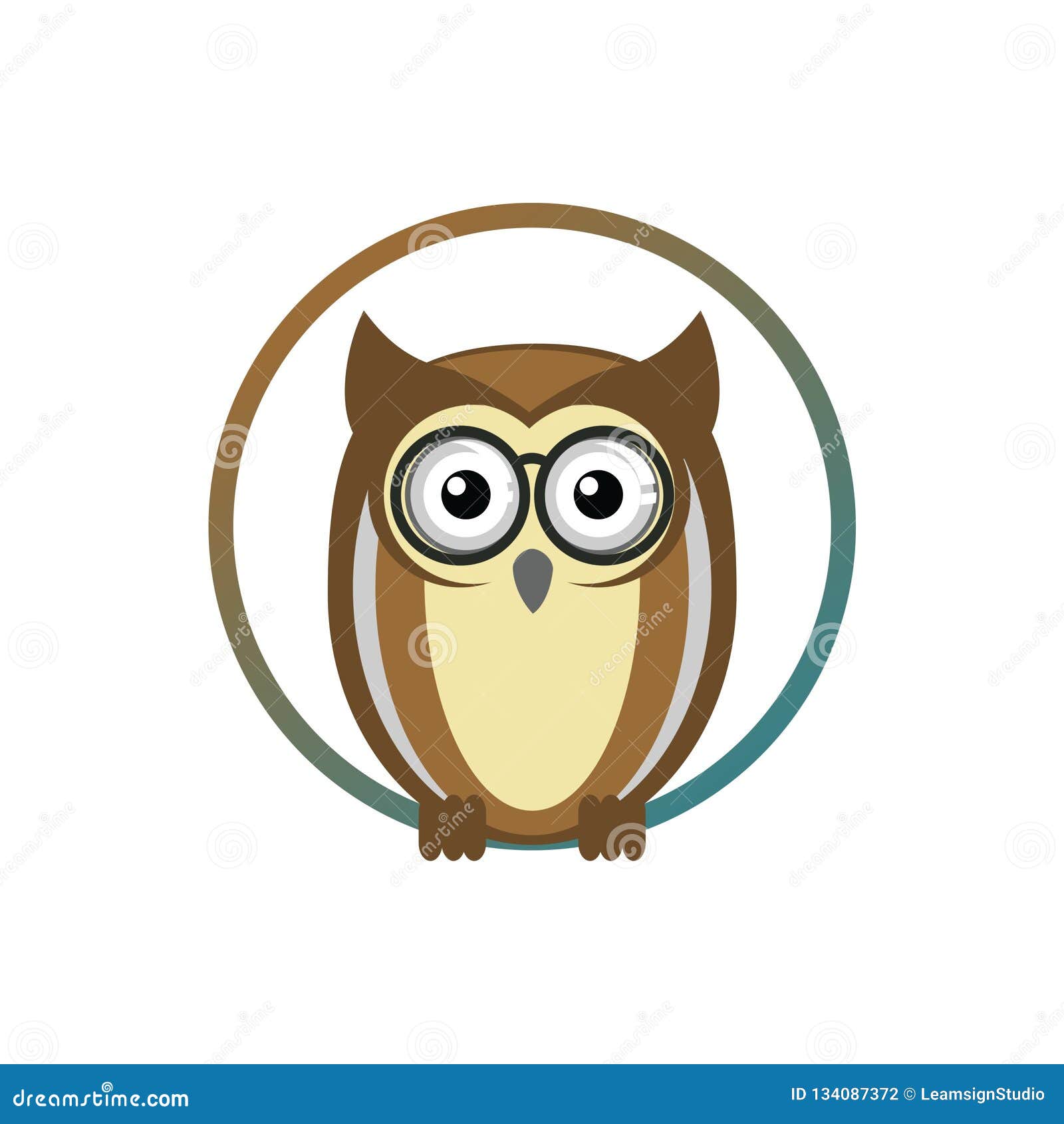 Cute Owl Logo Design Vector Stock Vector - Illustration of character ...