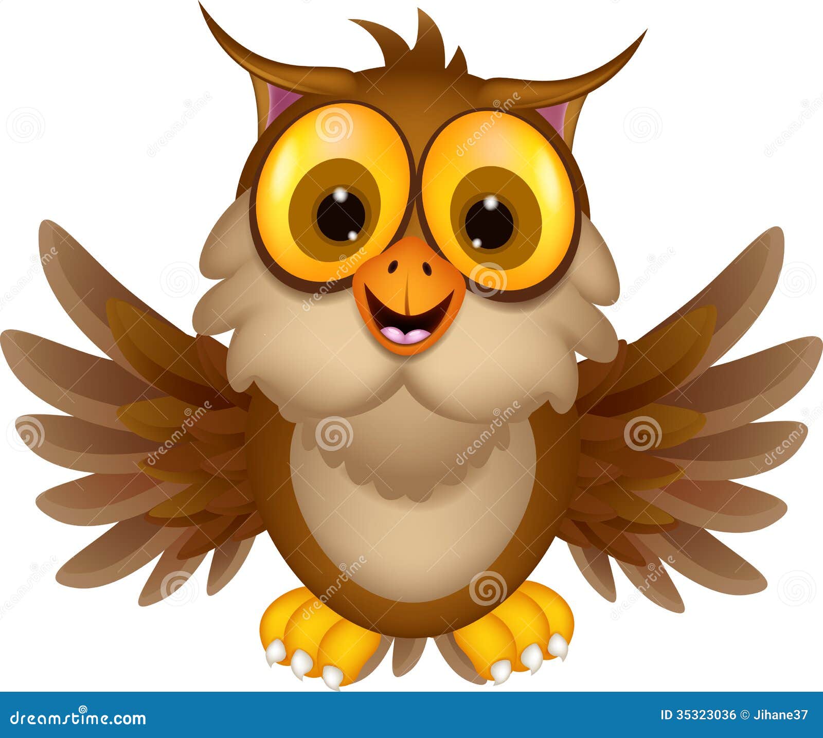 Cute Owl Cartoon Waving Stock Illustrations – 169 Cute Owl Cartoon ...