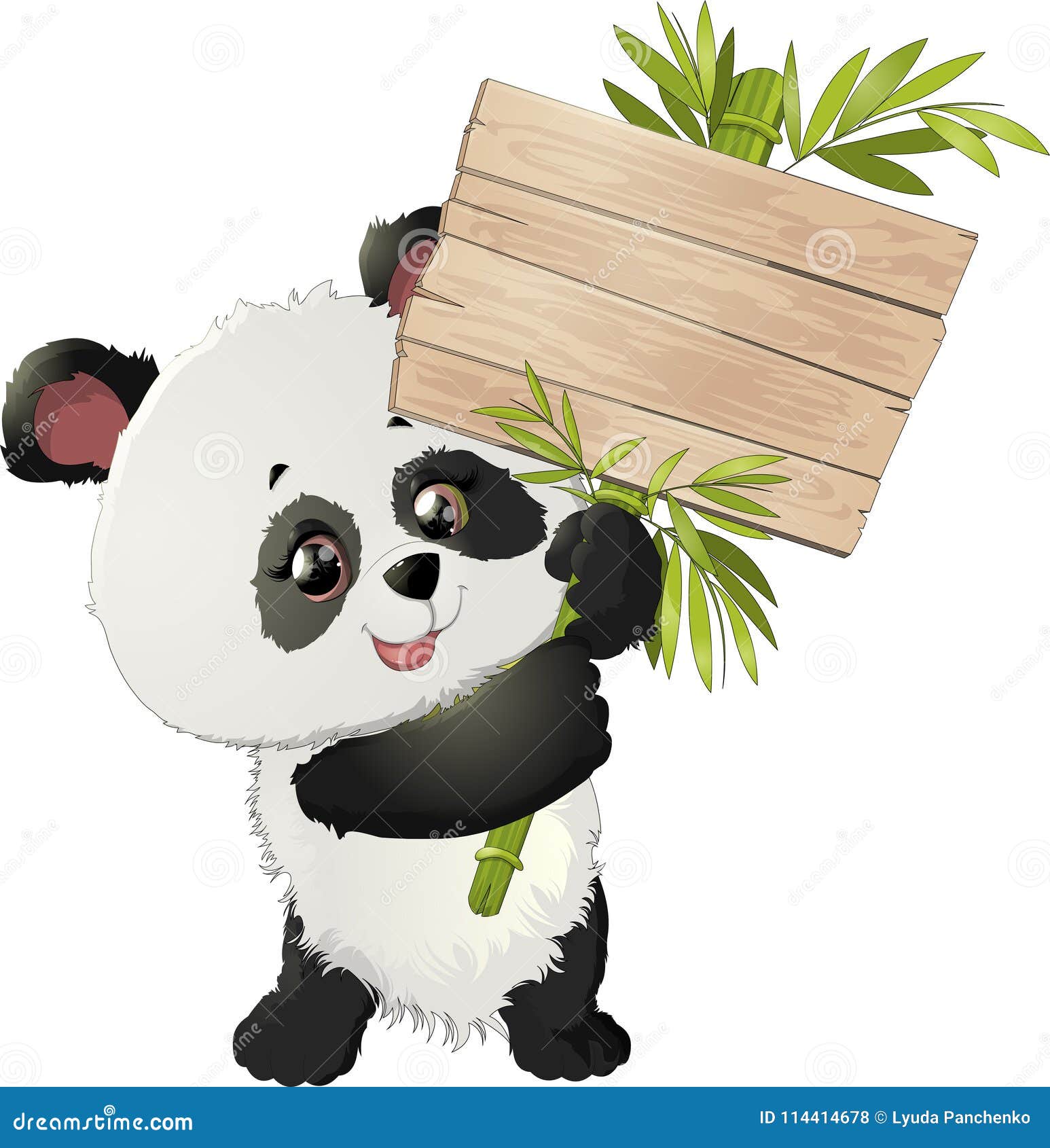 Cute Panda Bear Illustrations Stock Vector - Illustration of style ...