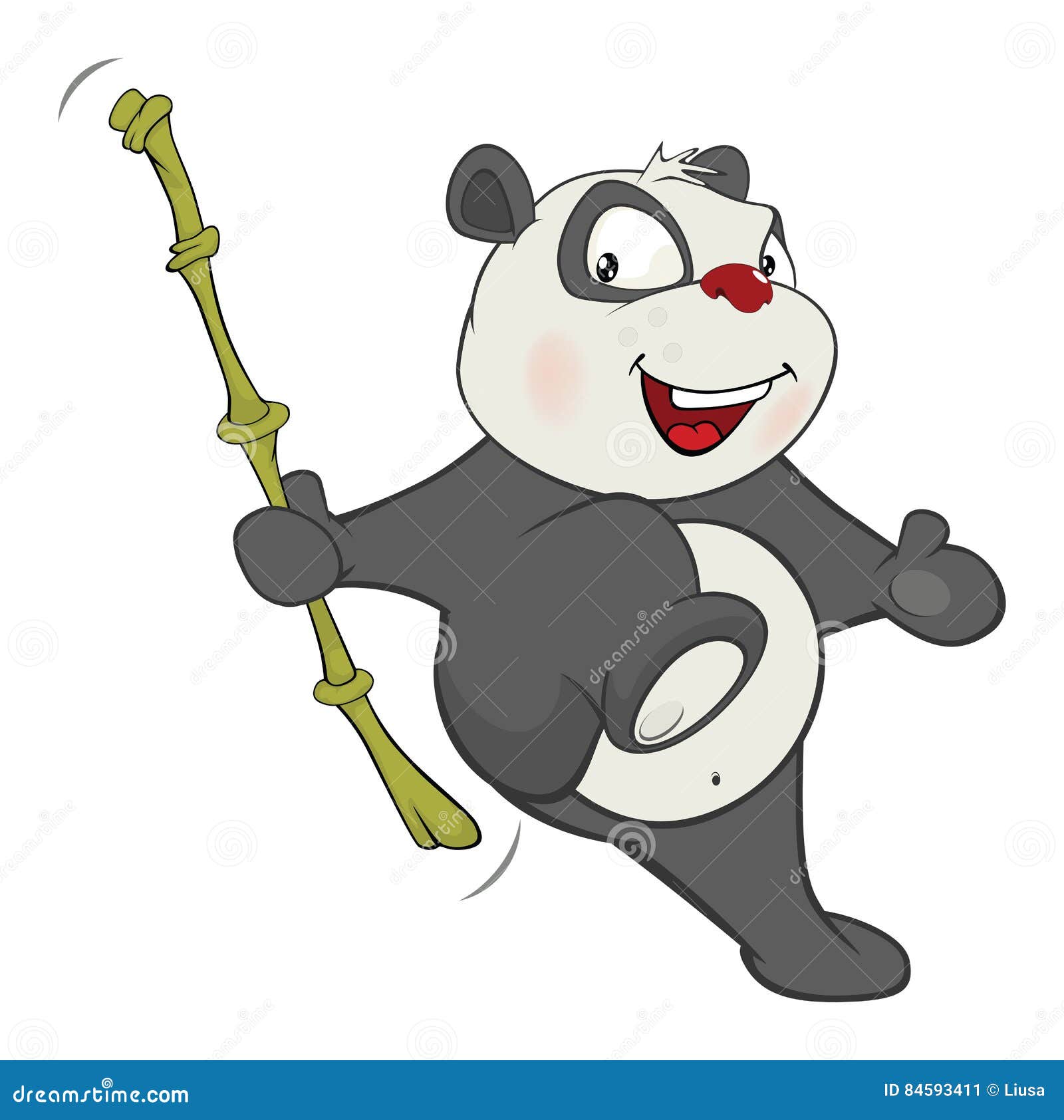 Cute Panda Cartoon Character Stock Vector - Illustration of avatar ...