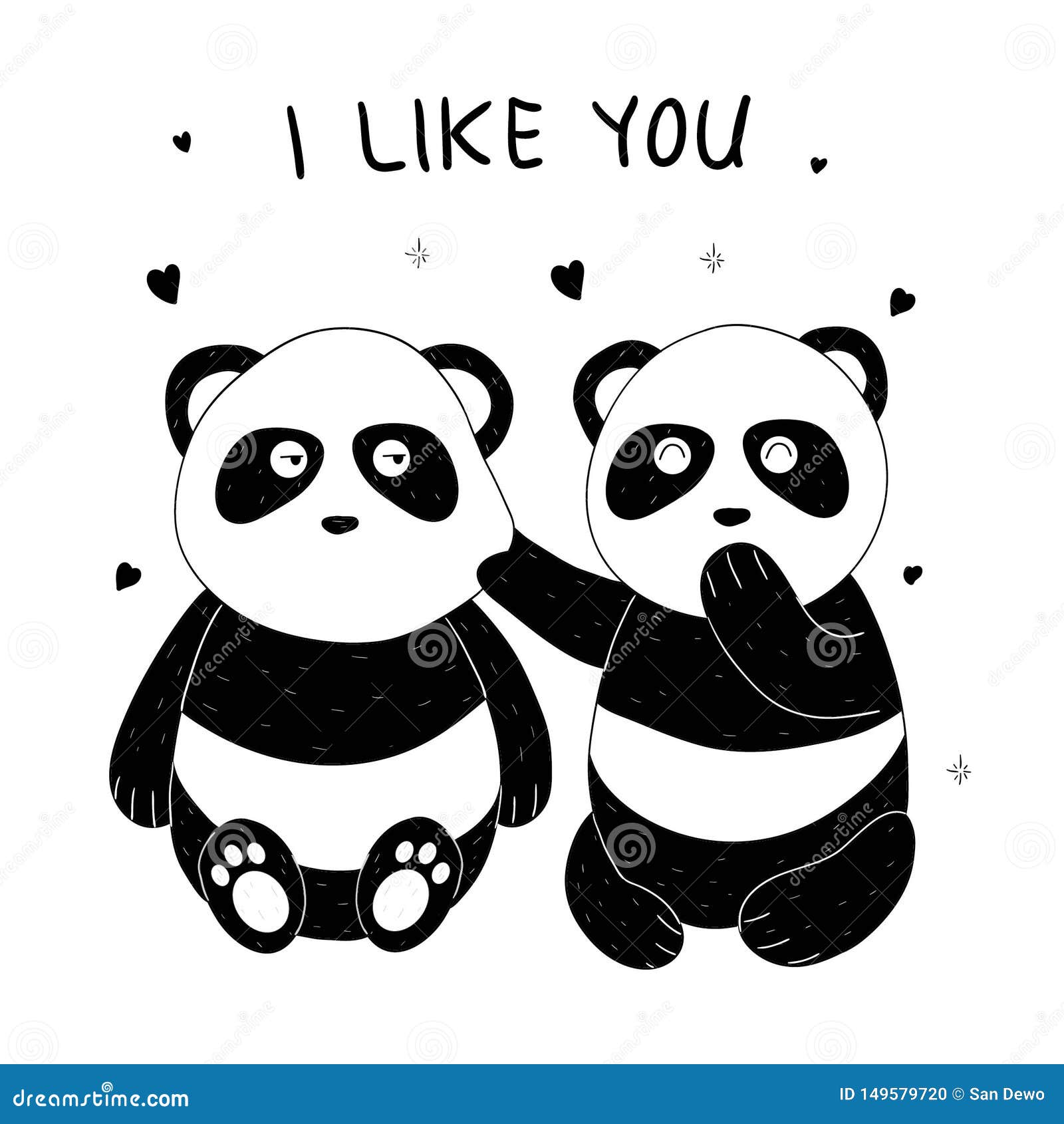 Red Panda Hand Drawn Watercolor Illustration Royalty-Free Cartoon ...