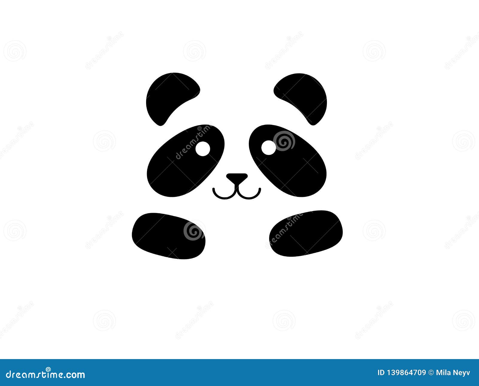 Cute Panda Stencil