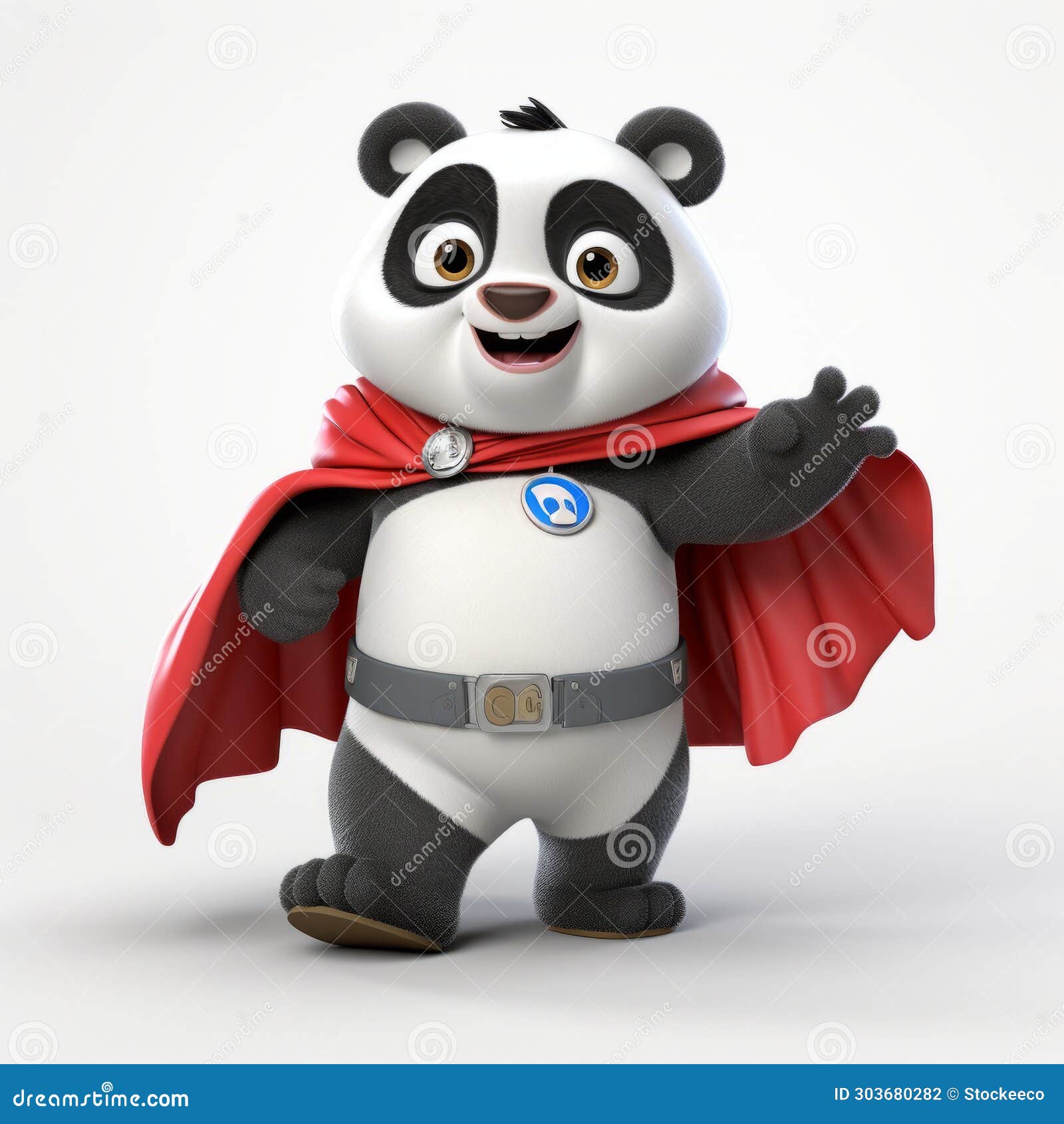Superhero Panda: a Charming Cartoon Character with a Photorealistic ...
