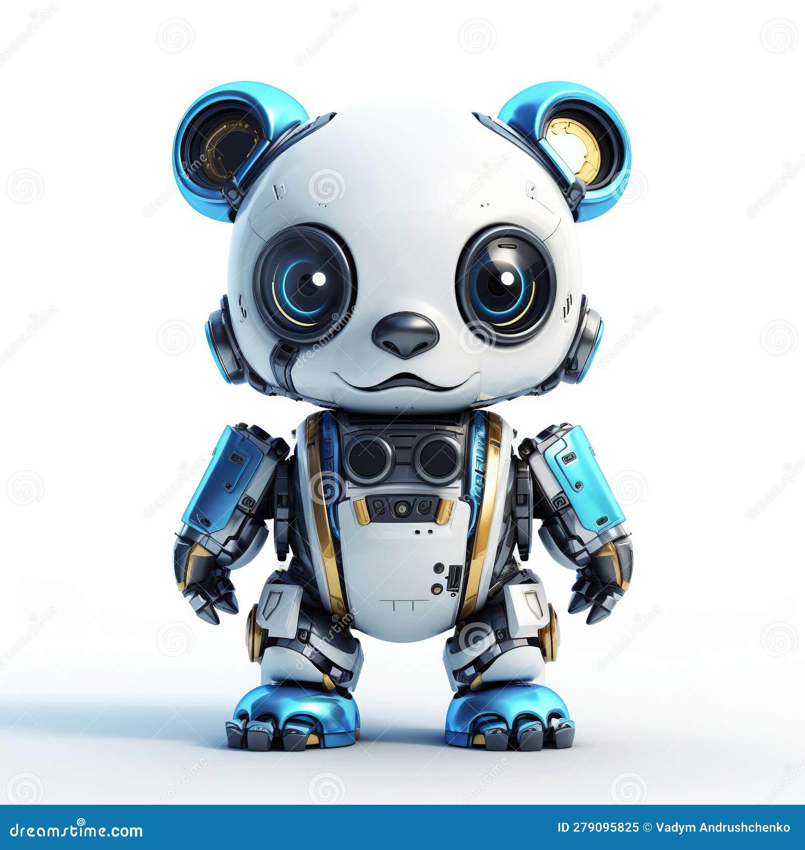 Robotic Panda 3d Art Royalty-Free Stock Photo | CartoonDealer.com ...